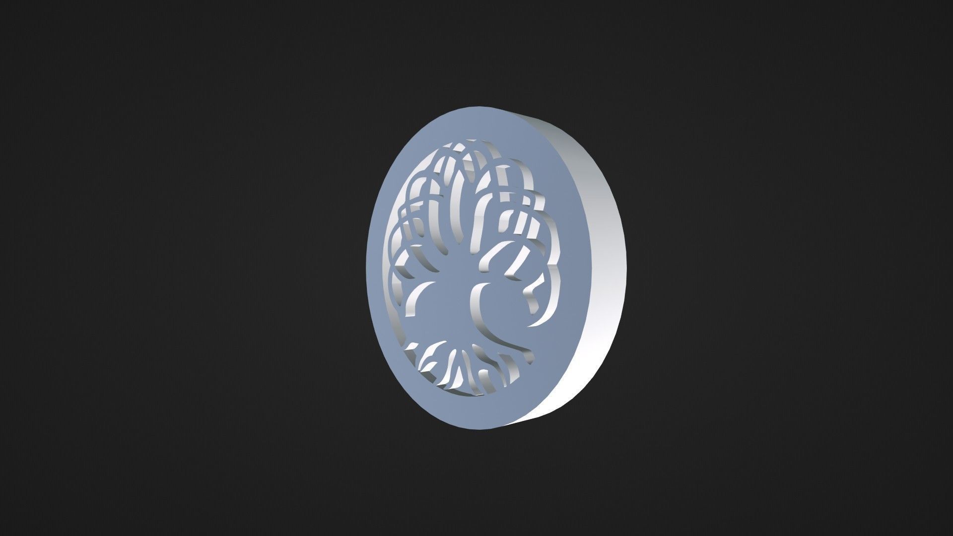 Coin with Tree 3D model | CGTrader
