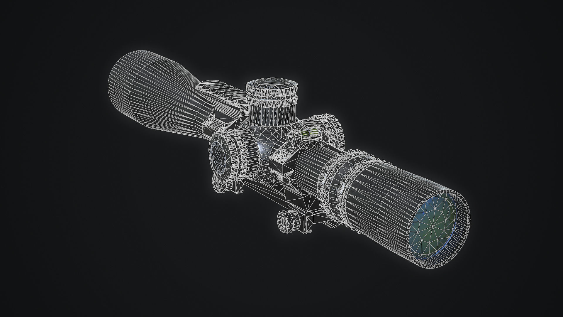 3D model Sniper Scope Nightforce NXS 3 5x15x56 VR / AR / low-poly ...