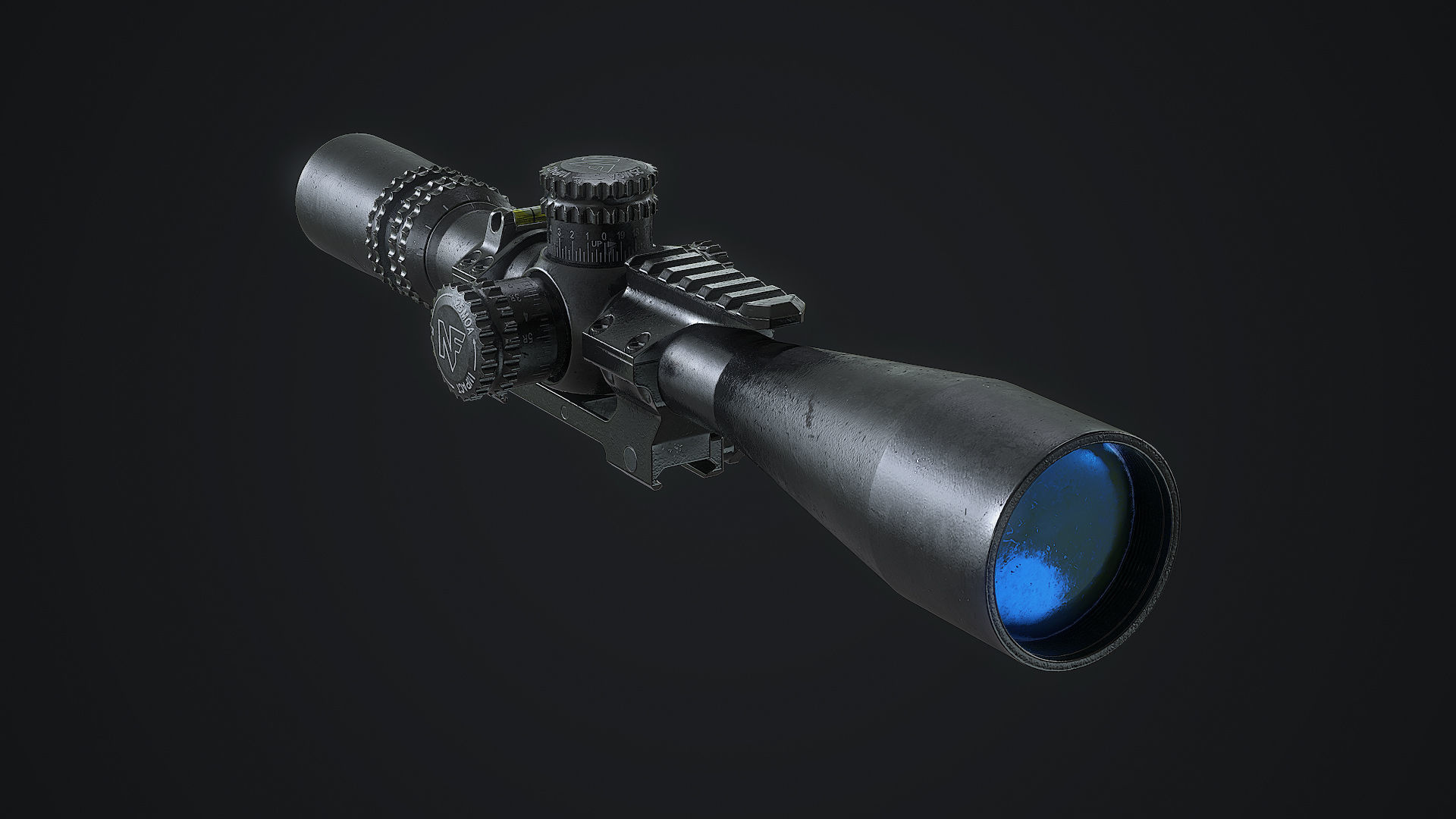 3D model Sniper Scope Nightforce NXS 3 5x15x56 VR / AR / low-poly ...