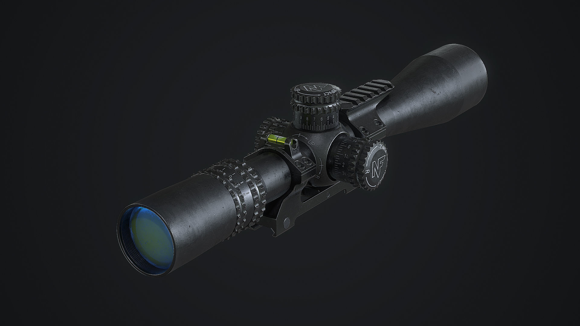 3D model Sniper Scope Nightforce NXS 3 5x15x56 VR / AR / low-poly ...