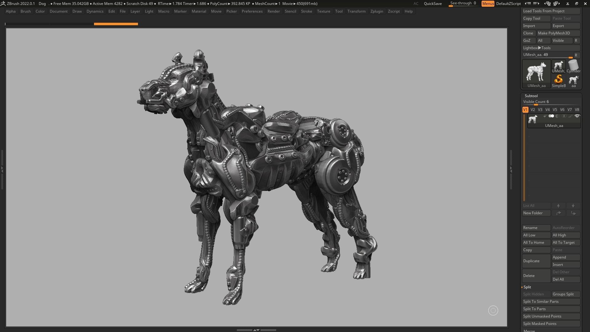 robot dog a01 3d print model 3D model 3D printable | CGTrader