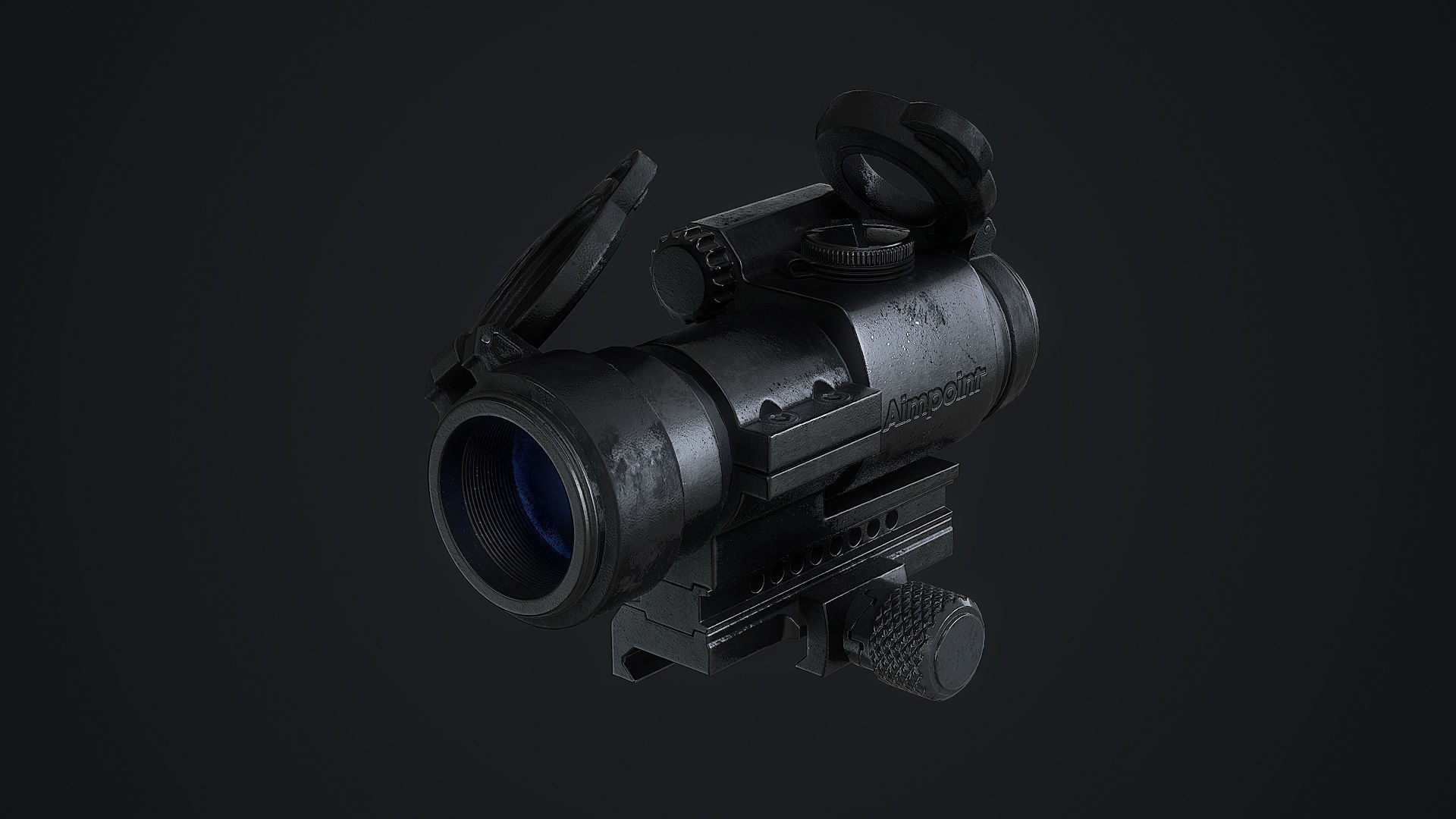 3D model Sniper Scope Aimpoint PRO Weaver VR / AR / low-poly | CGTrader
