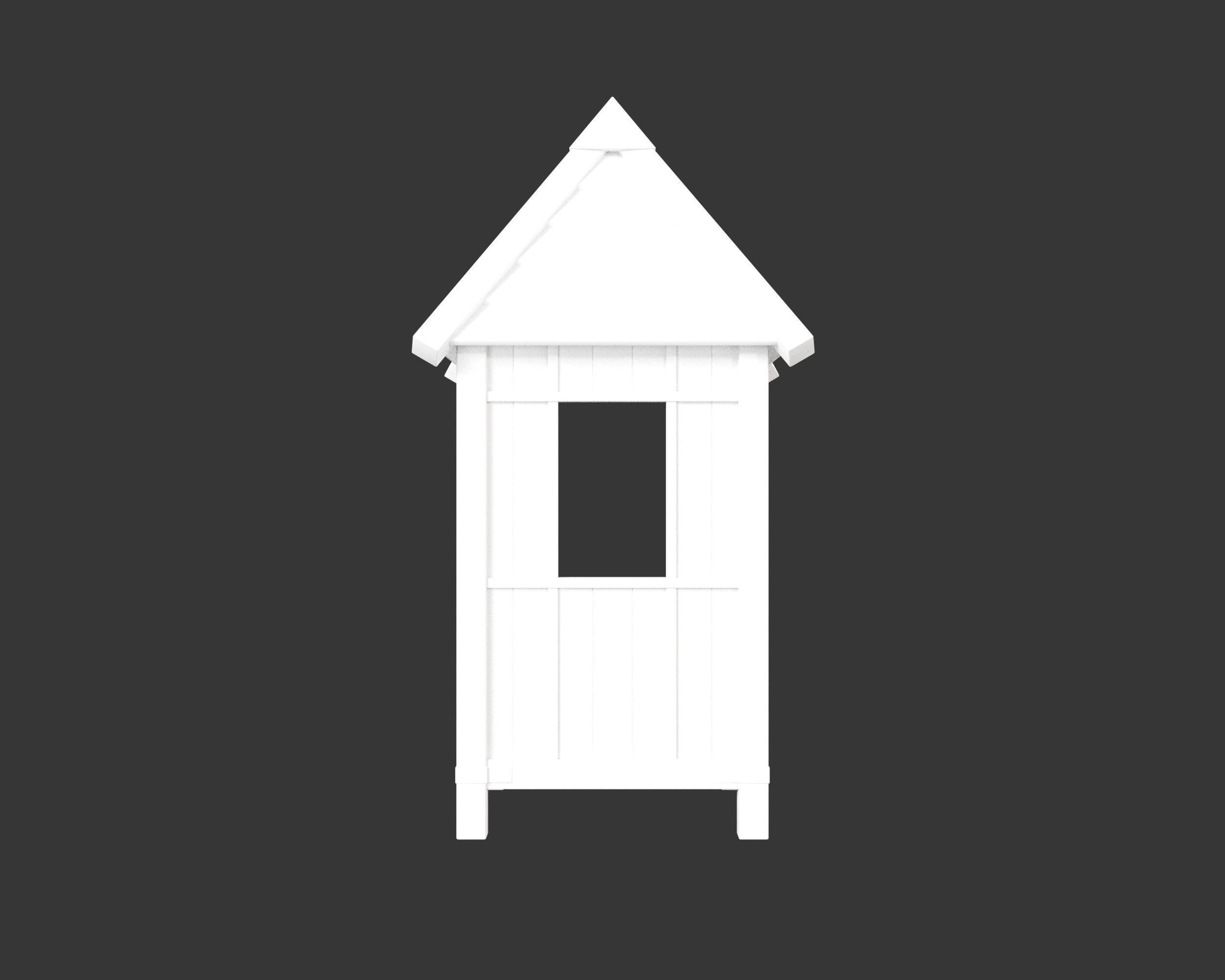 3D model Medieval Defense Guardpost Small VR / AR / low-poly | CGTrader
