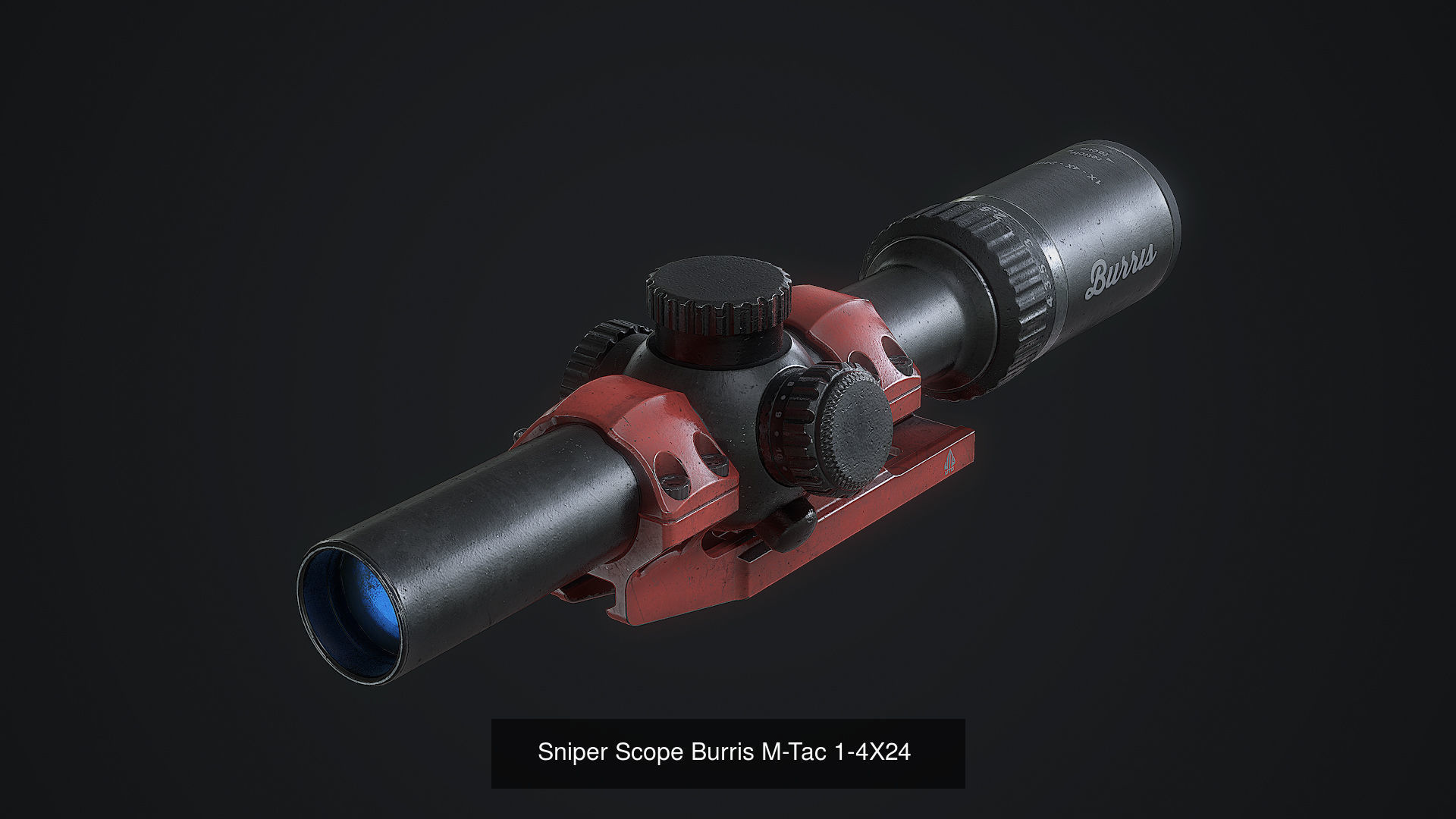 3D Model Collection PBR Sniper Scopes VR / AR / low-poly | CGTrader