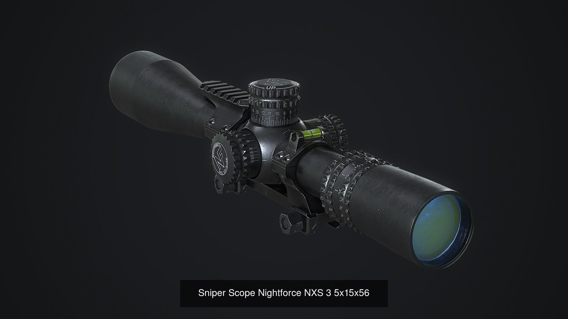 3D Model Collection PBR Sniper Scopes VR / AR / low-poly | CGTrader