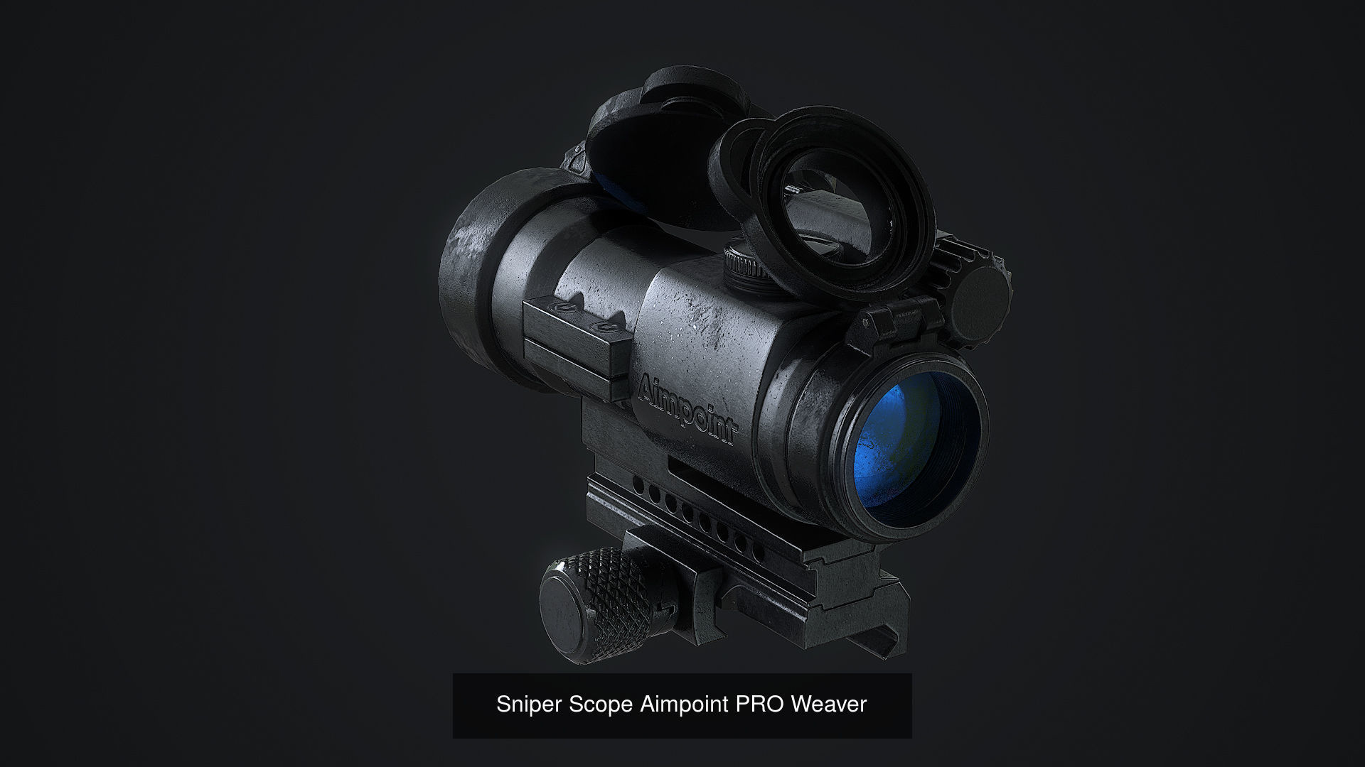 3D Model Collection PBR Sniper Scopes VR / AR / low-poly | CGTrader