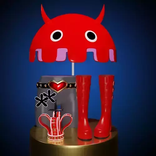 Ghost Princess Cosplay set 3D model | CGTrader