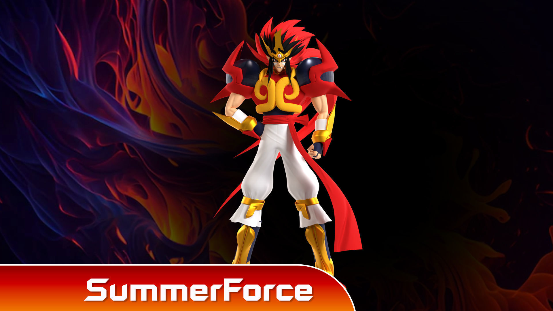 ZENKI - Demon God Child Zenki 3D model rigged | CGTrader