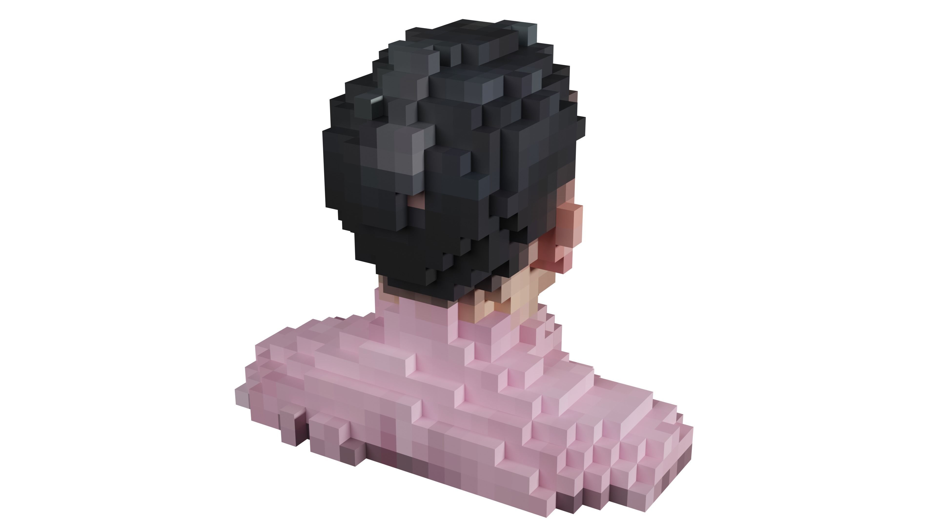 Human Voxel free VR / AR / low-poly 3D model | CGTrader