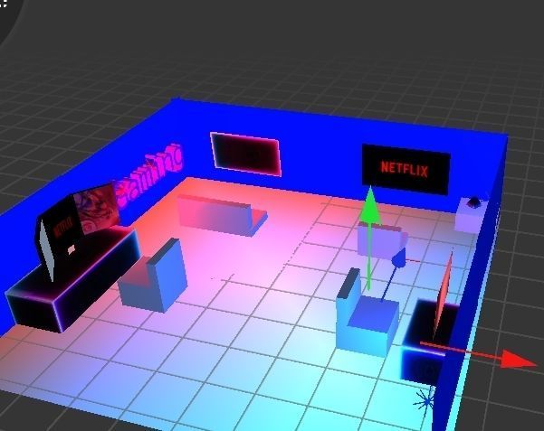 Gaming room obj file free 3D model | CGTrader