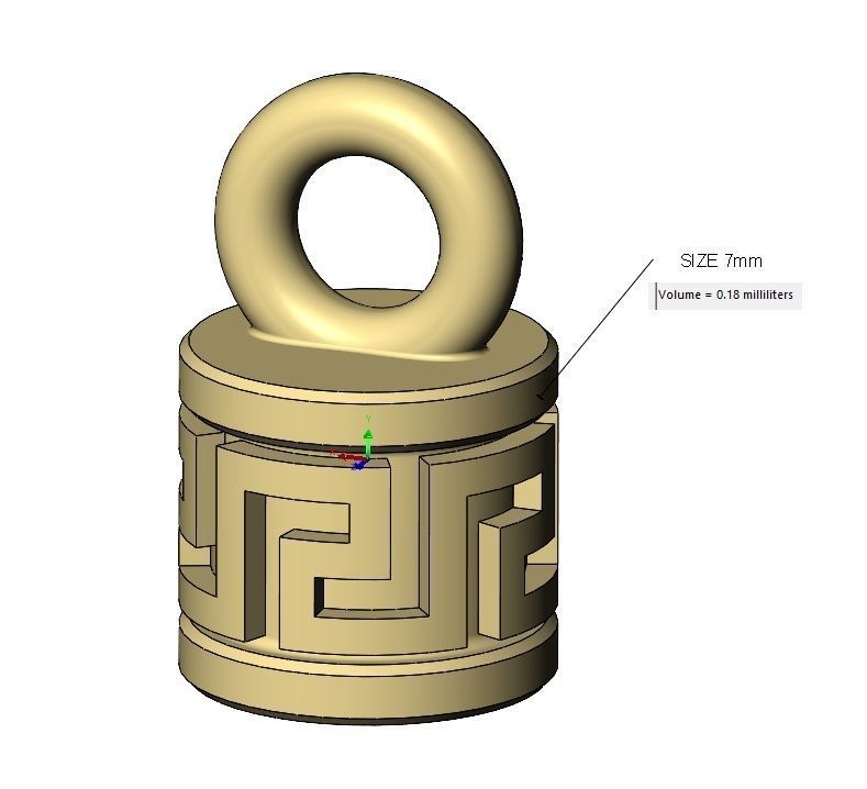 Greek key bracelet end caps 3D model 3D printable | CGTrader