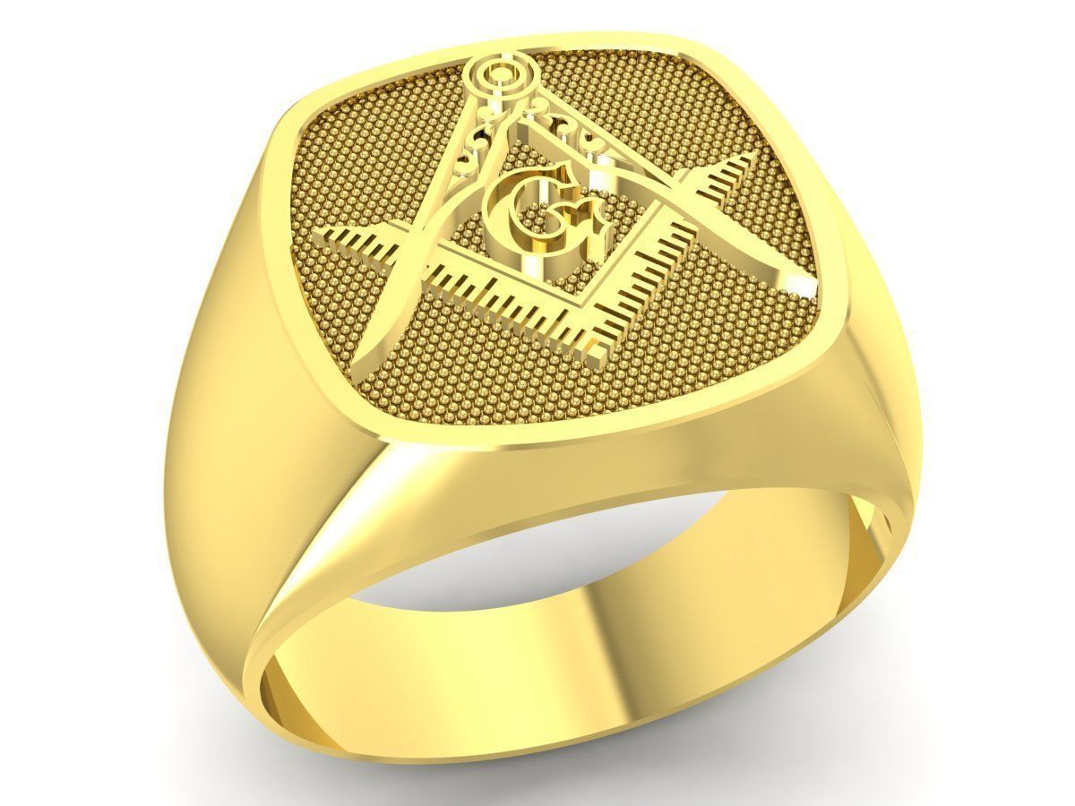 masonic men ring 3363 3D model 3D printable | CGTrader