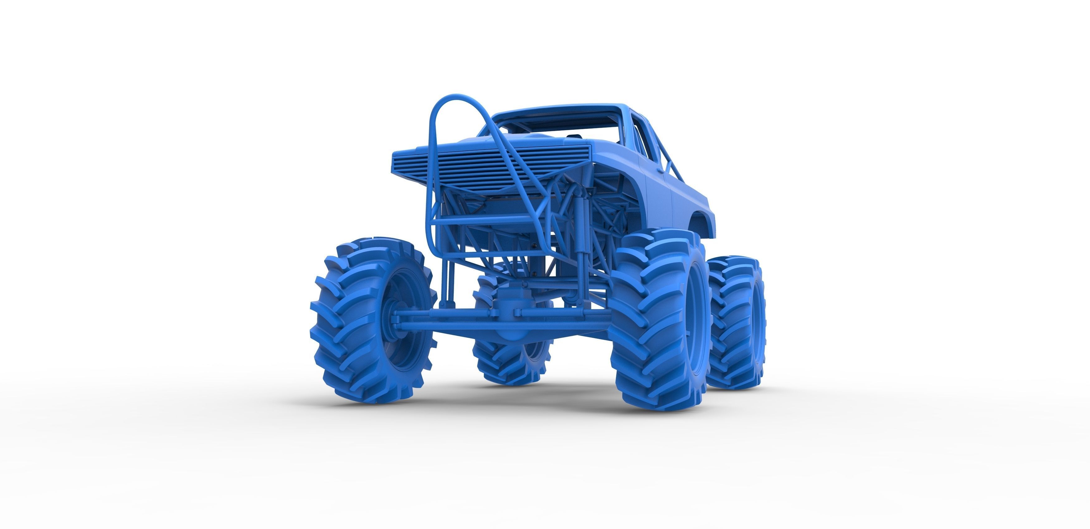 Mud truck Scale 1 to 25 3D model 3D printable | CGTrader