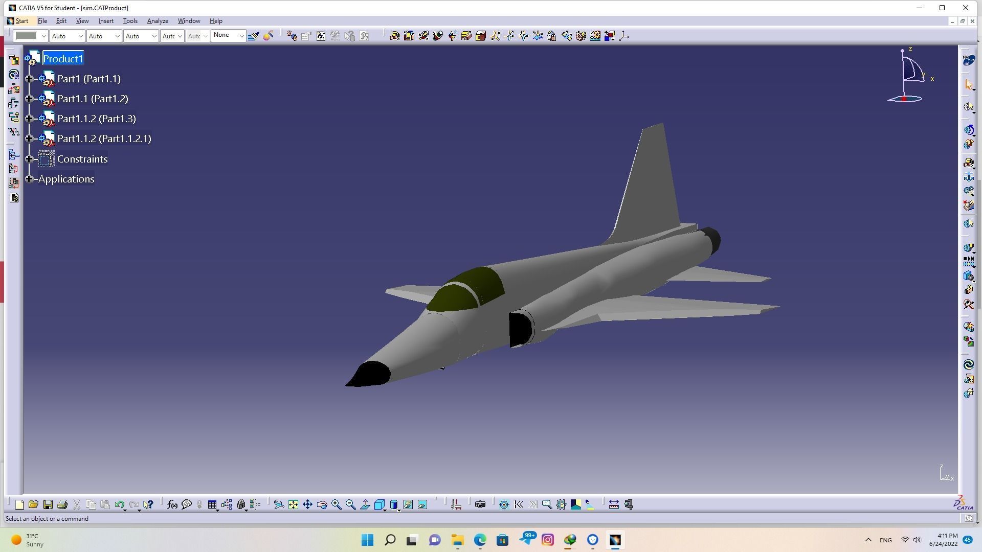 northrop f-5 freedom fighter 3D model | CGTrader