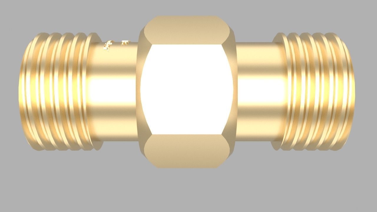 Threaded connector 3D model | CGTrader