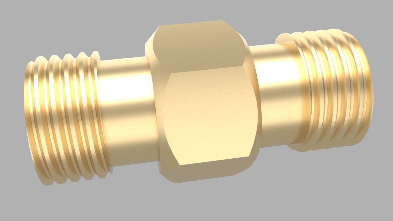 Threaded connector 3D model | CGTrader