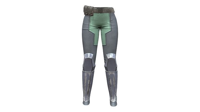 3D model Space Pilot Sci-fi Pants VR / AR / low-poly | CGTrader