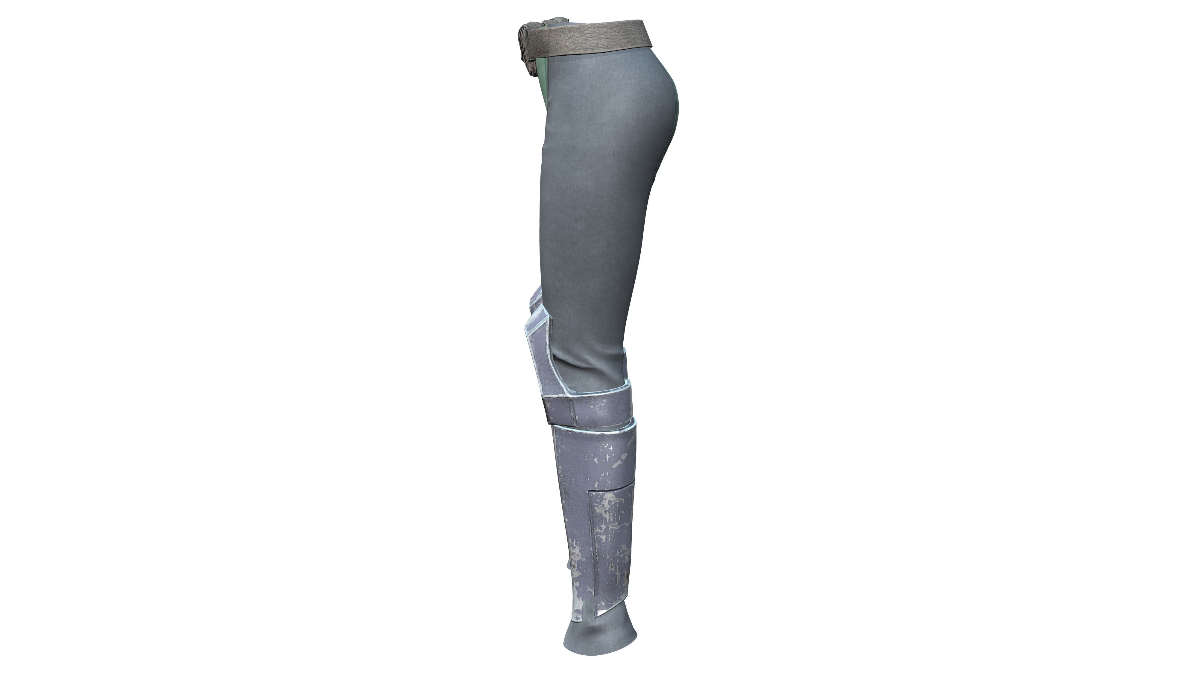 3D model Space Pilot Sci-fi Pants VR / AR / low-poly | CGTrader