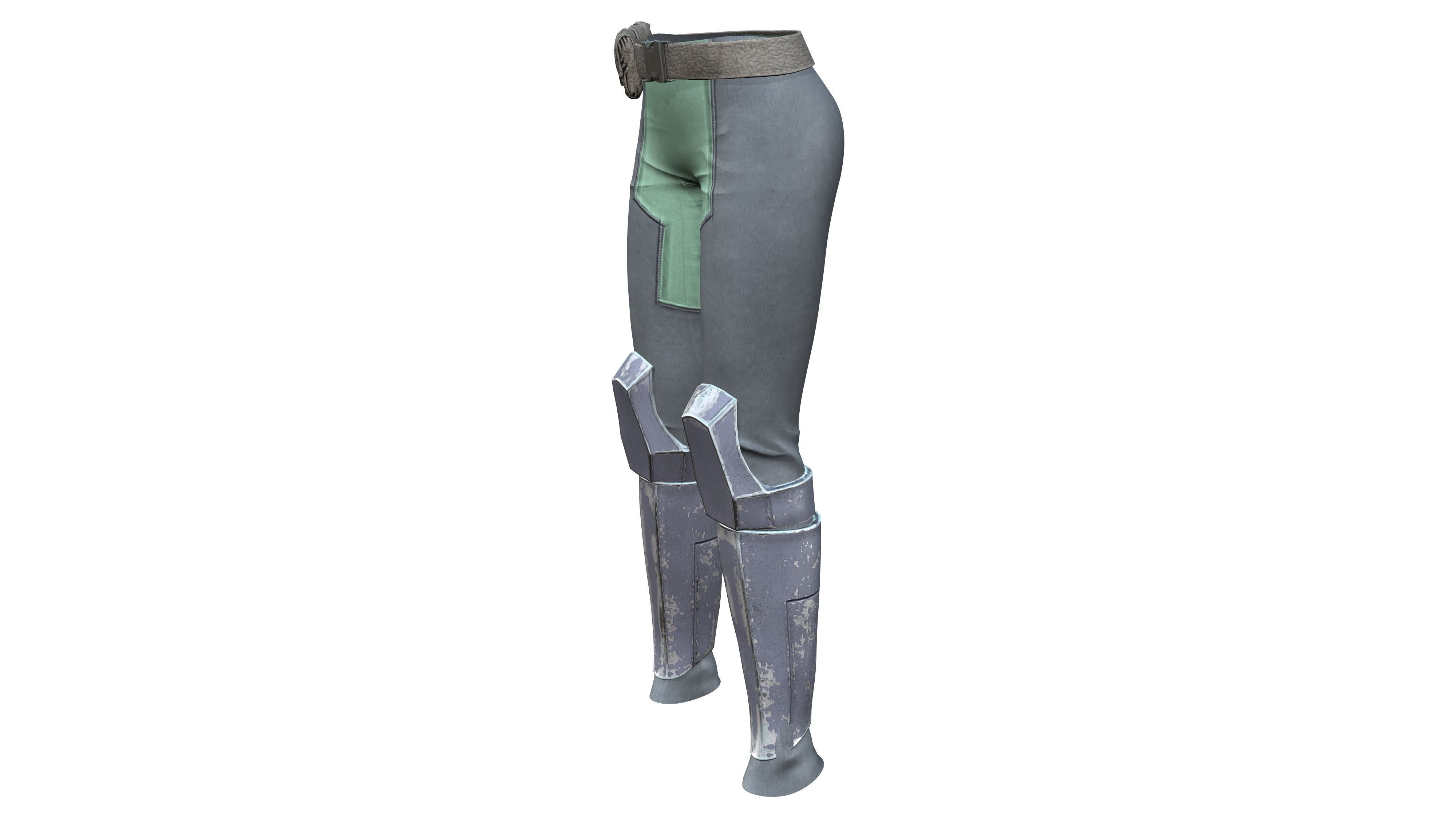 3D model Space Pilot Sci-fi Pants VR / AR / low-poly | CGTrader