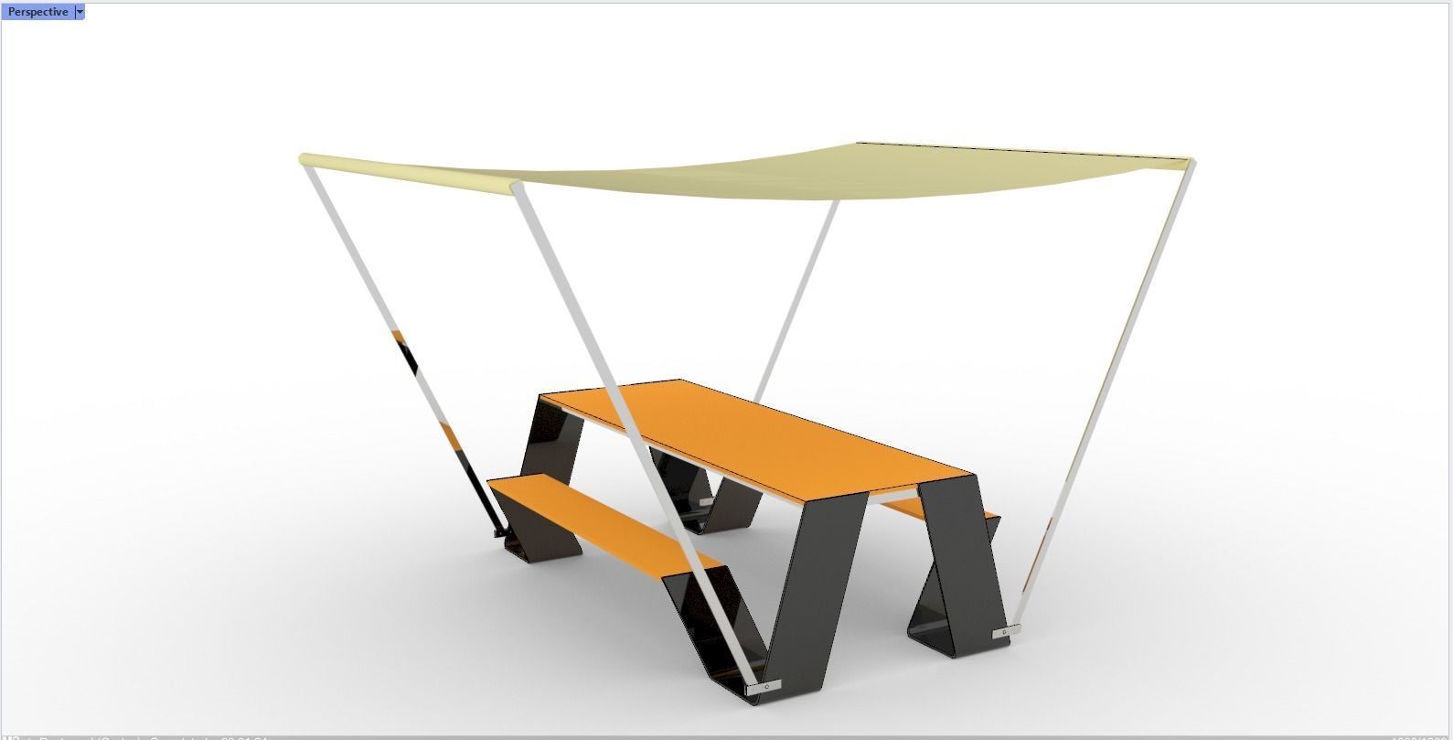 3D model Self-supporting pergola HOPPER SHADE VR / AR / low-poly | CGTrader
