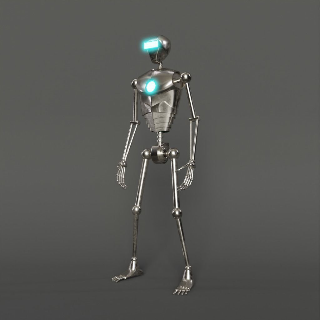3D model Humanoid Robot VR / AR / low-poly rigged | CGTrader