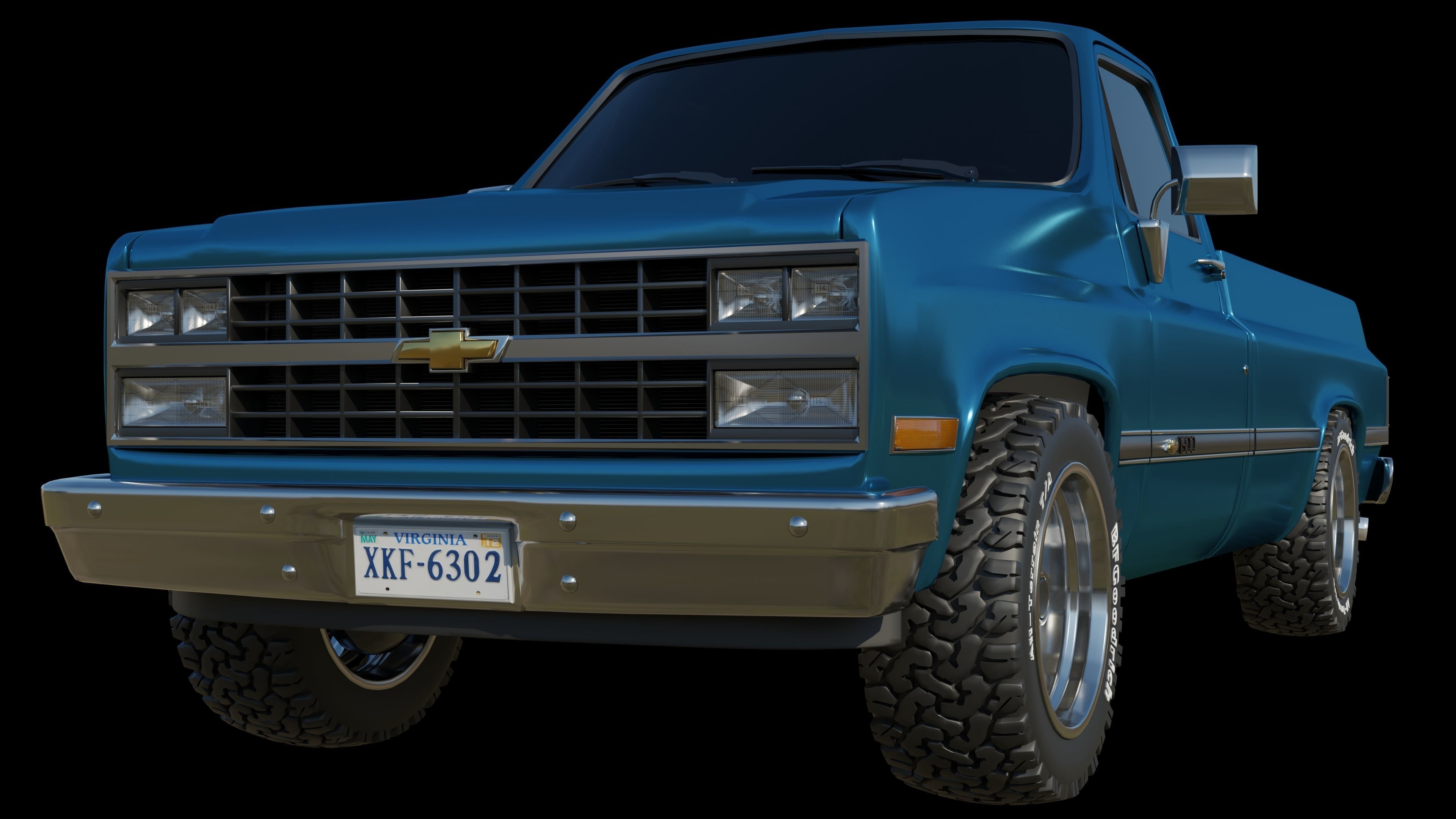 3D model Chevrolet 3D car VR / AR / low-poly | CGTrader
