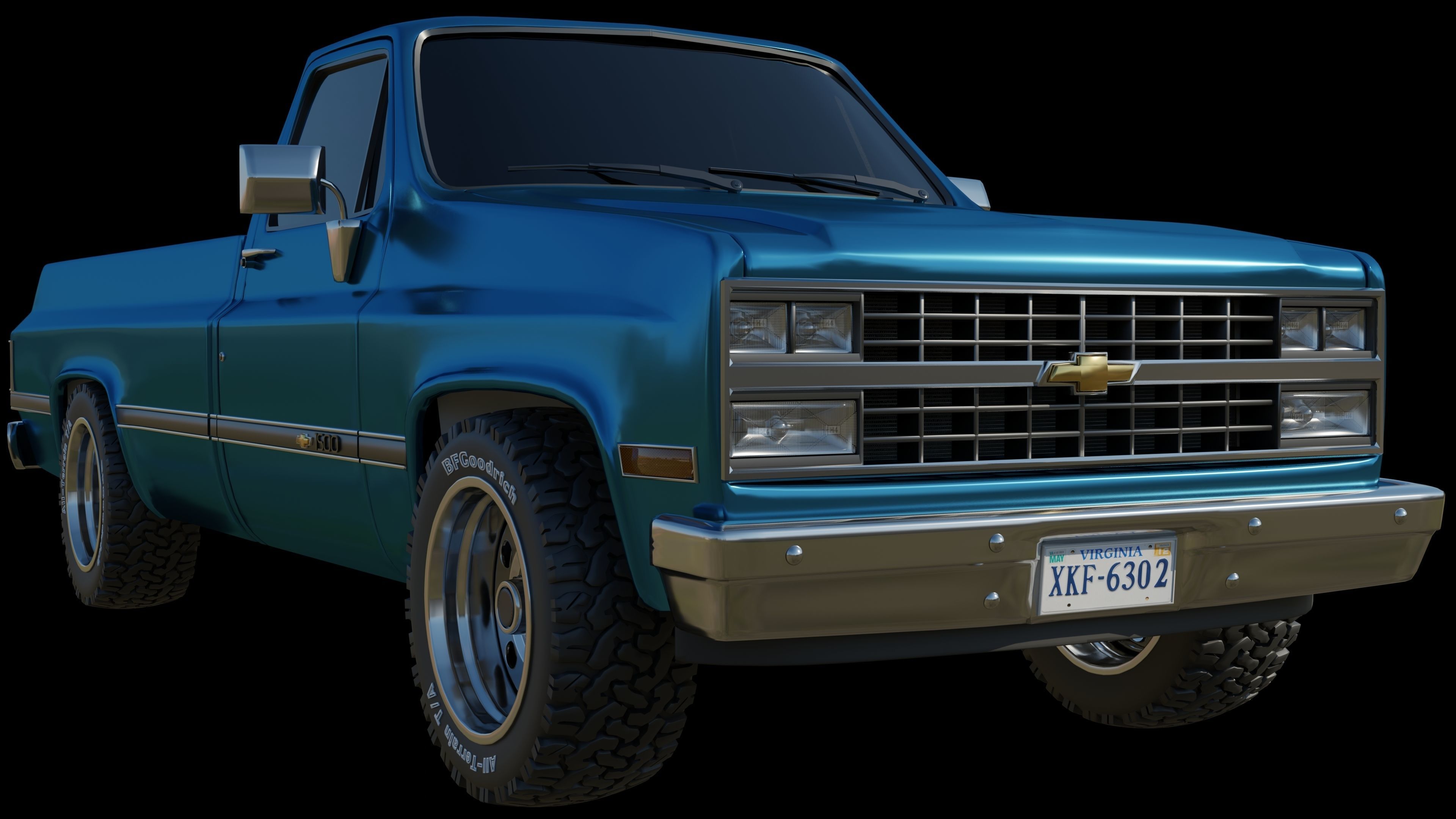 3D model Chevrolet 3D car VR / AR / low-poly | CGTrader
