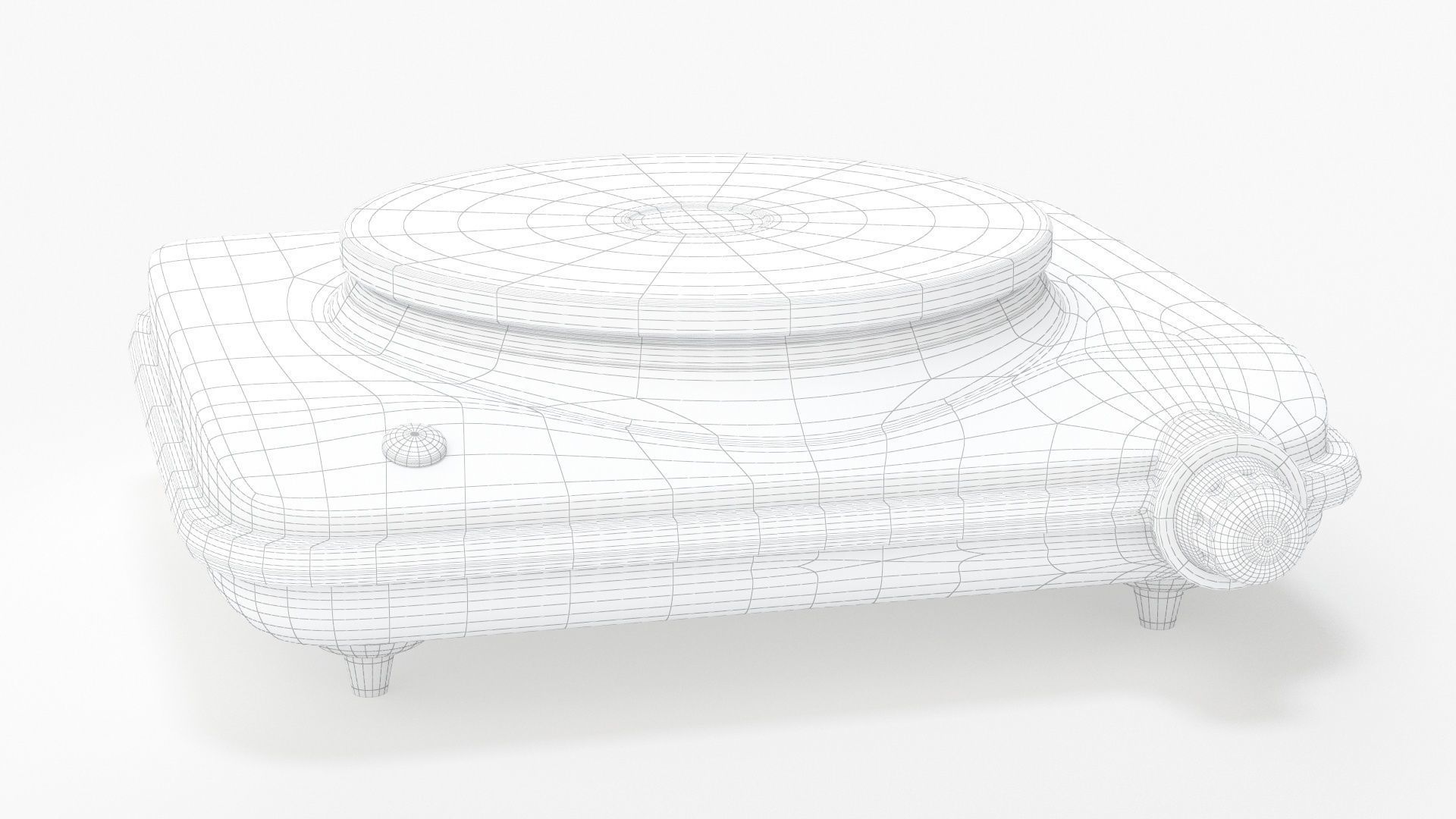 Elite Gourmet Countertop Coiled Single Electric Burner Cooktop 3D model ...