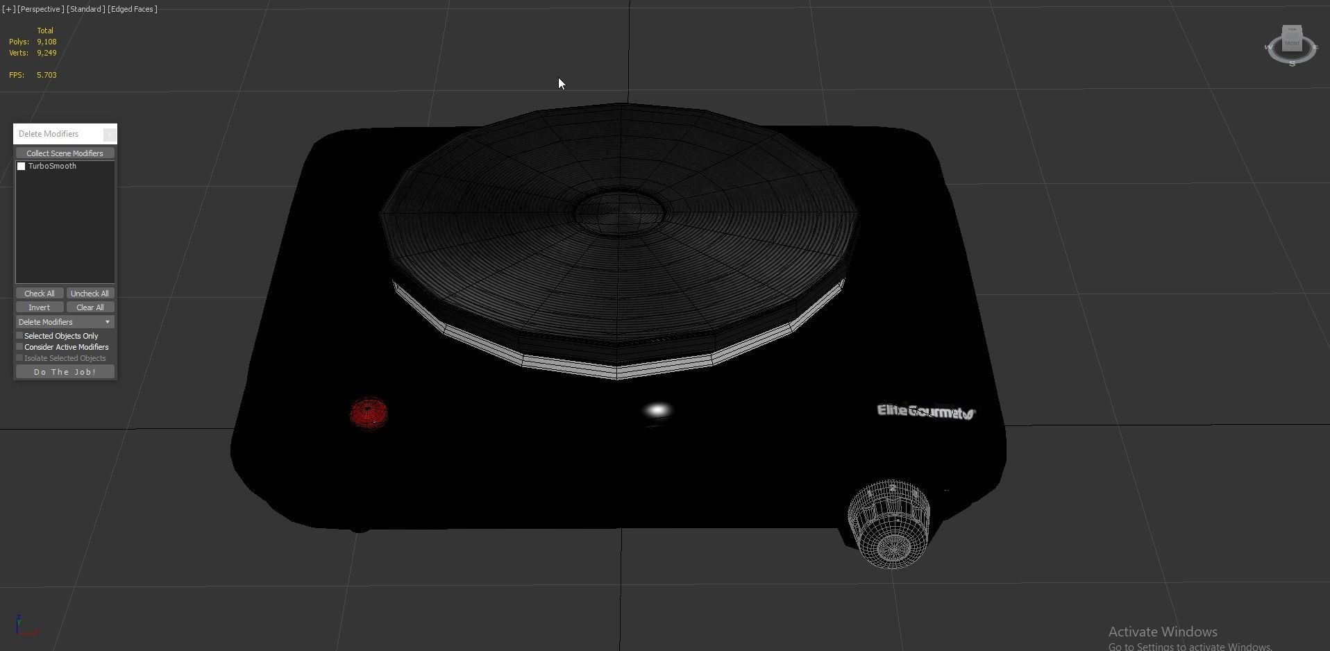 Elite Gourmet Countertop Coiled Single Electric Burner Cooktop 3D model ...