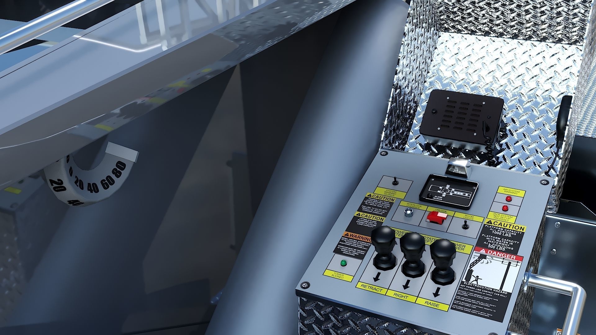 3D model Fire Truck Aerial Platform Palm Bay VR / AR / low-poly | CGTrader