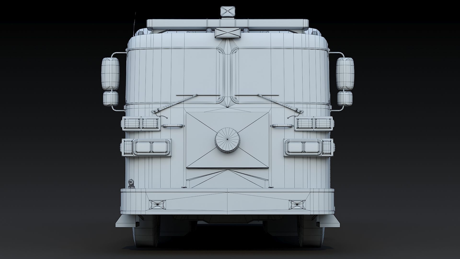 3D model Fire Truck Aerial Platform Palm Bay VR / AR / low-poly | CGTrader