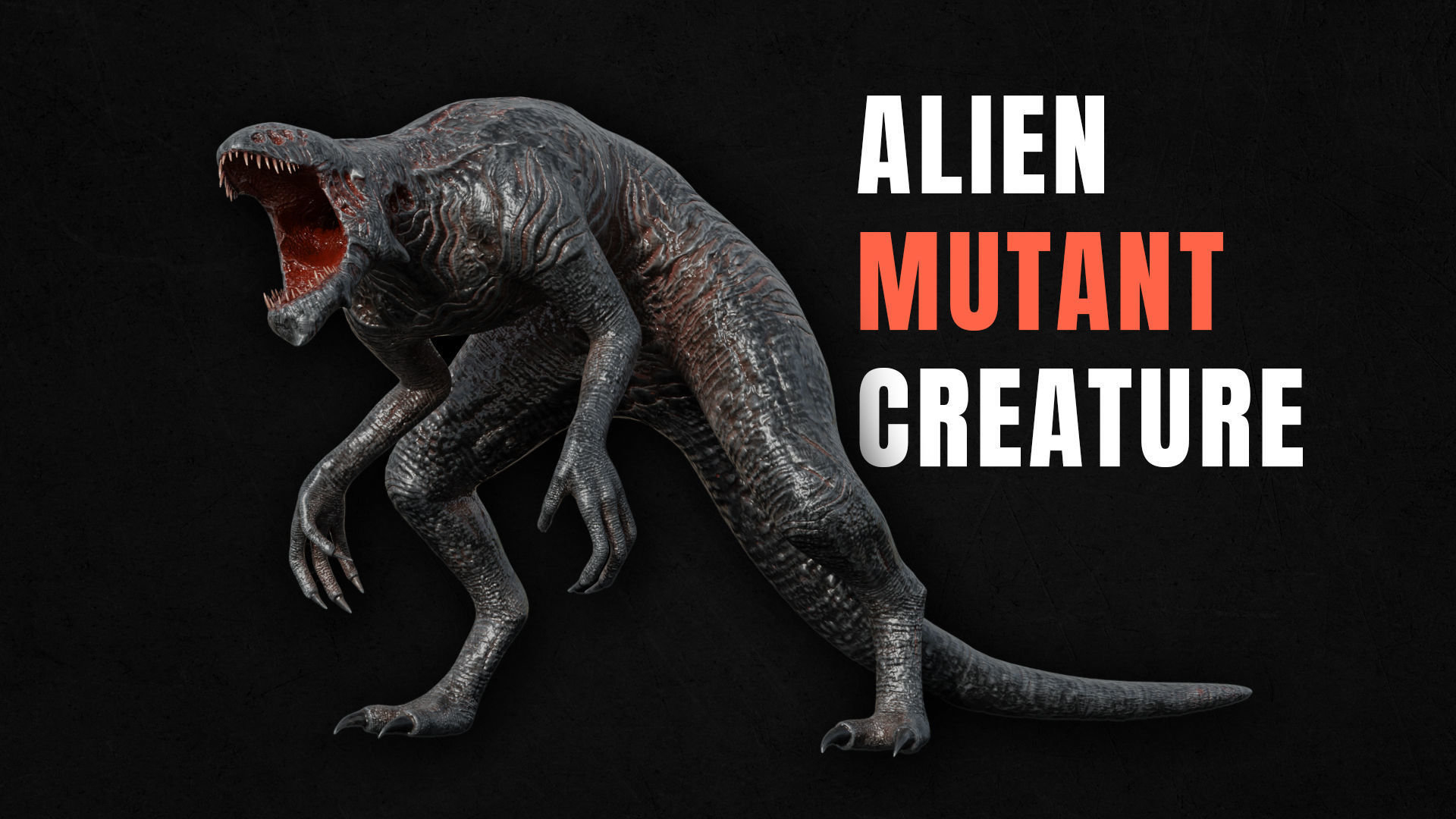 3D model Mutant alien creature VR / AR / low-poly | CGTrader