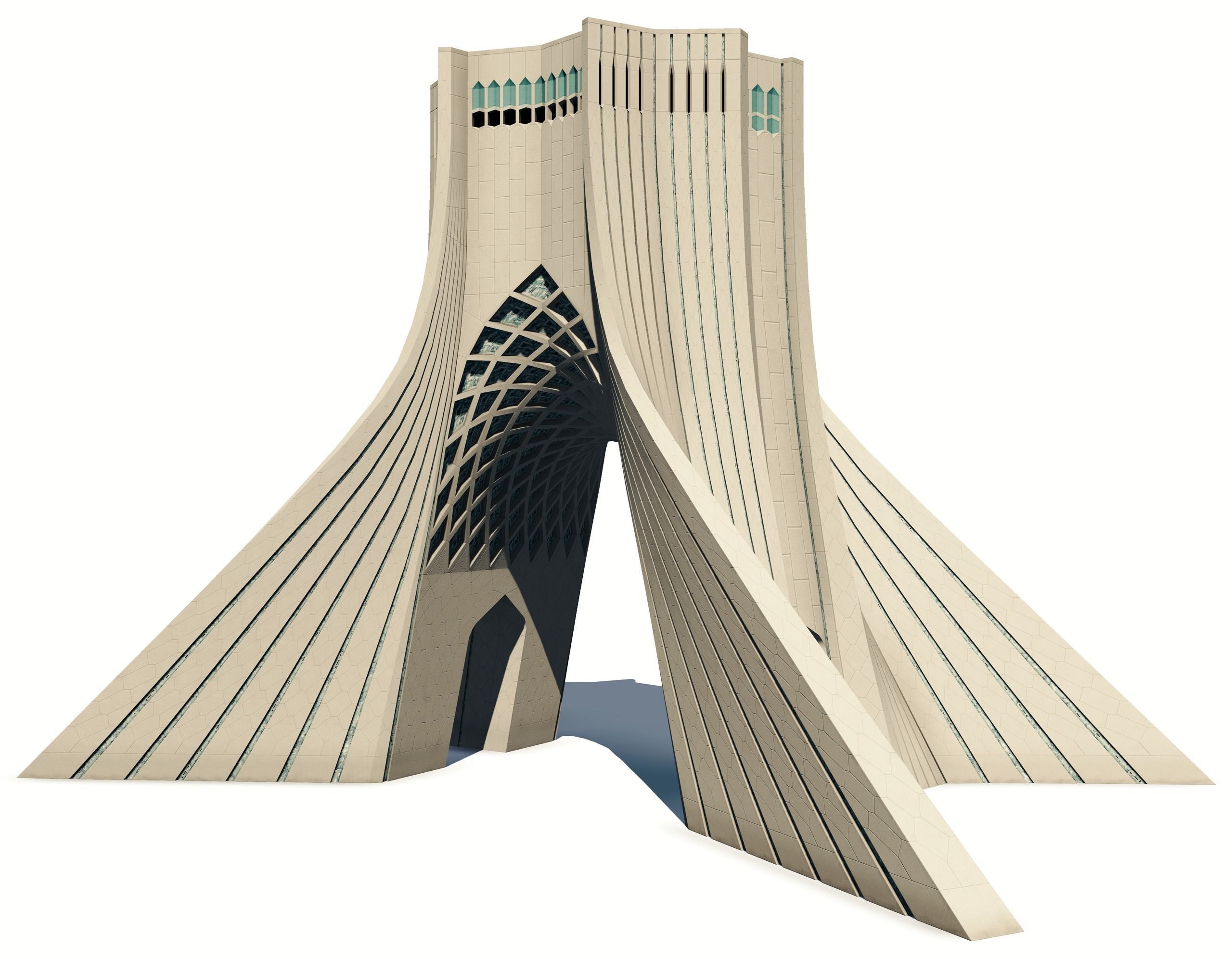 3D model Azadi Tower VR / AR / low-poly | CGTrader