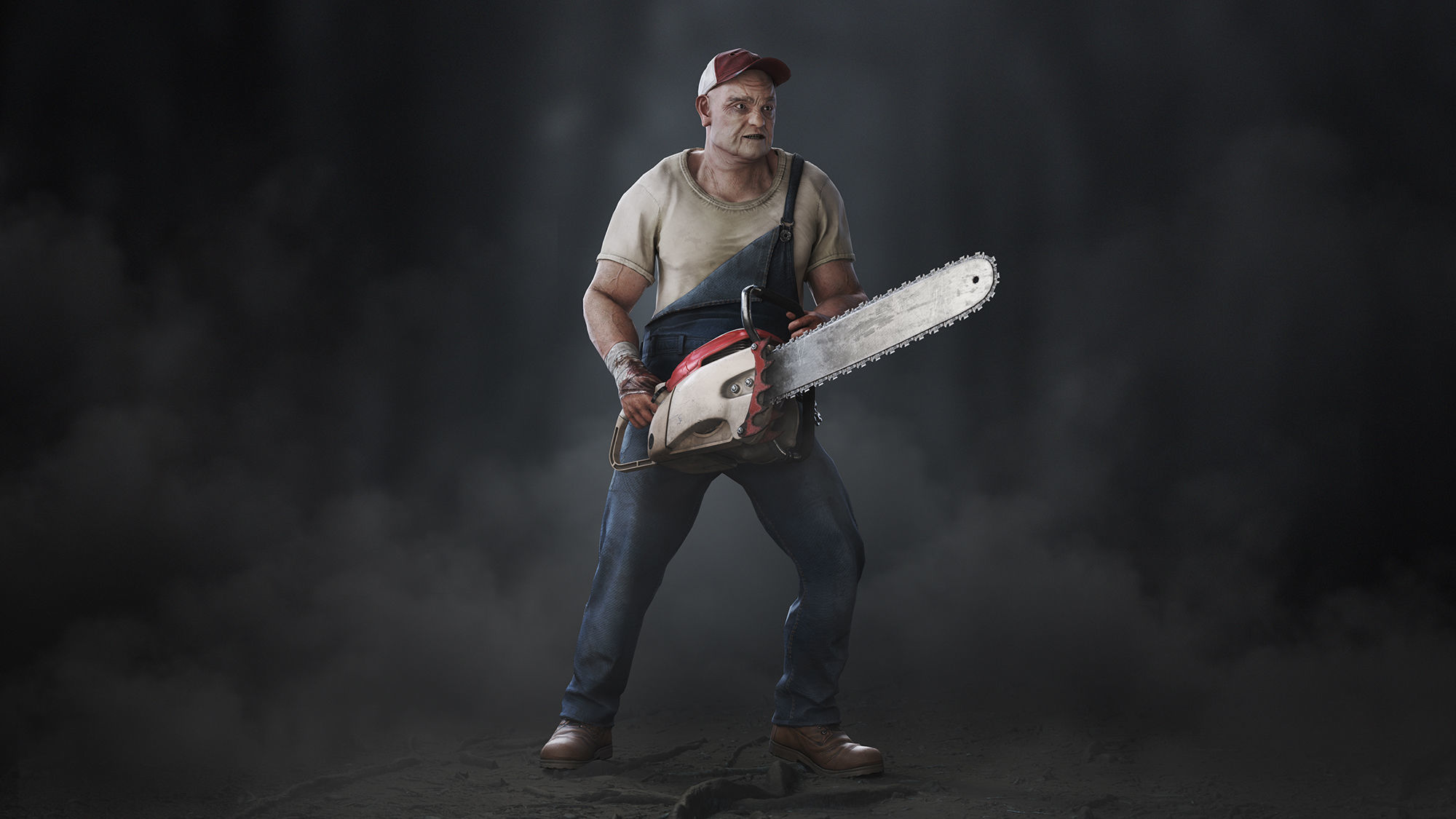 3D model The Redneck man holding chainsaw VR / AR / low-poly | CGTrader