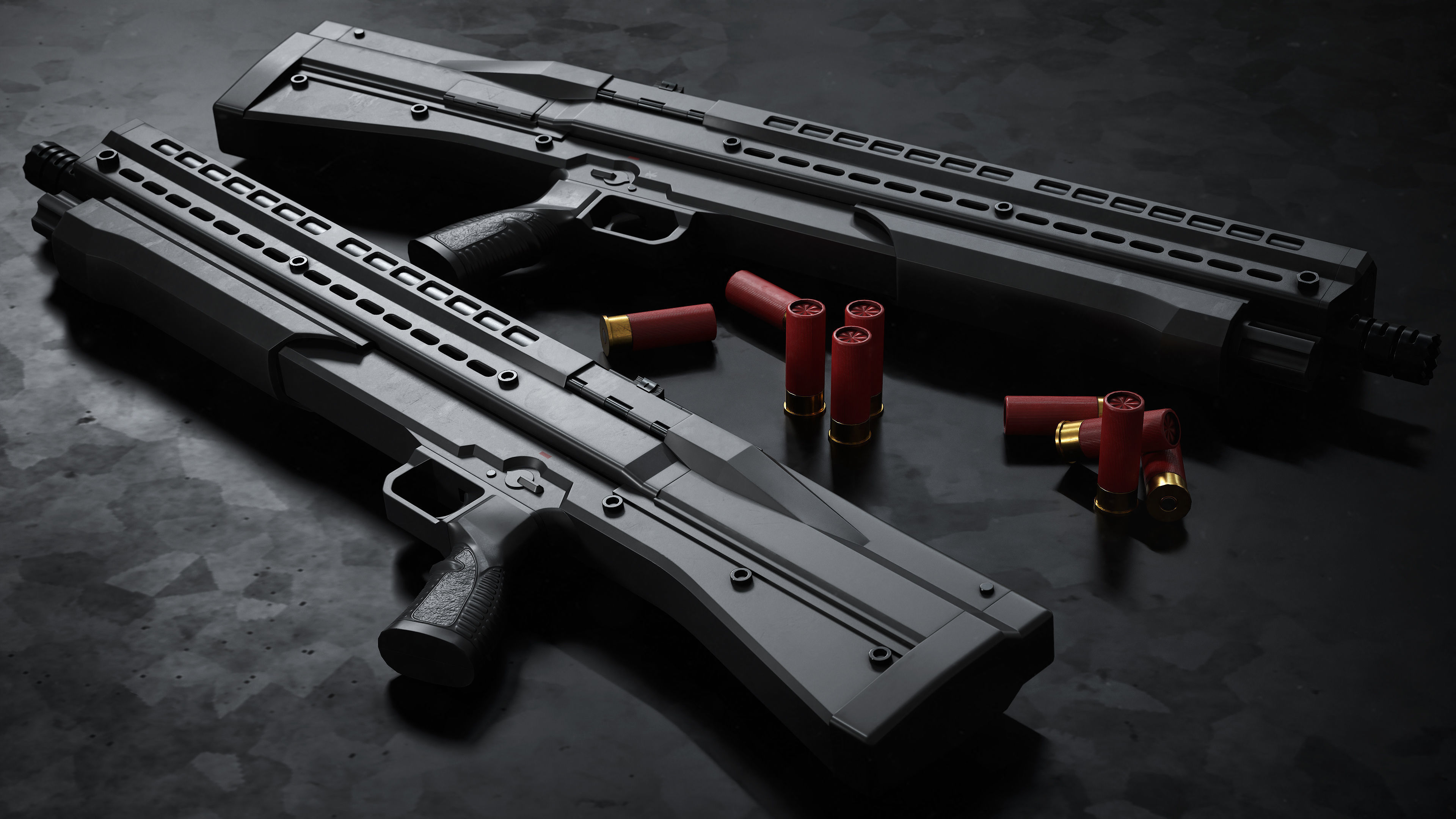 3D model UTS 15 Shotgun VR / AR / low-poly | CGTrader