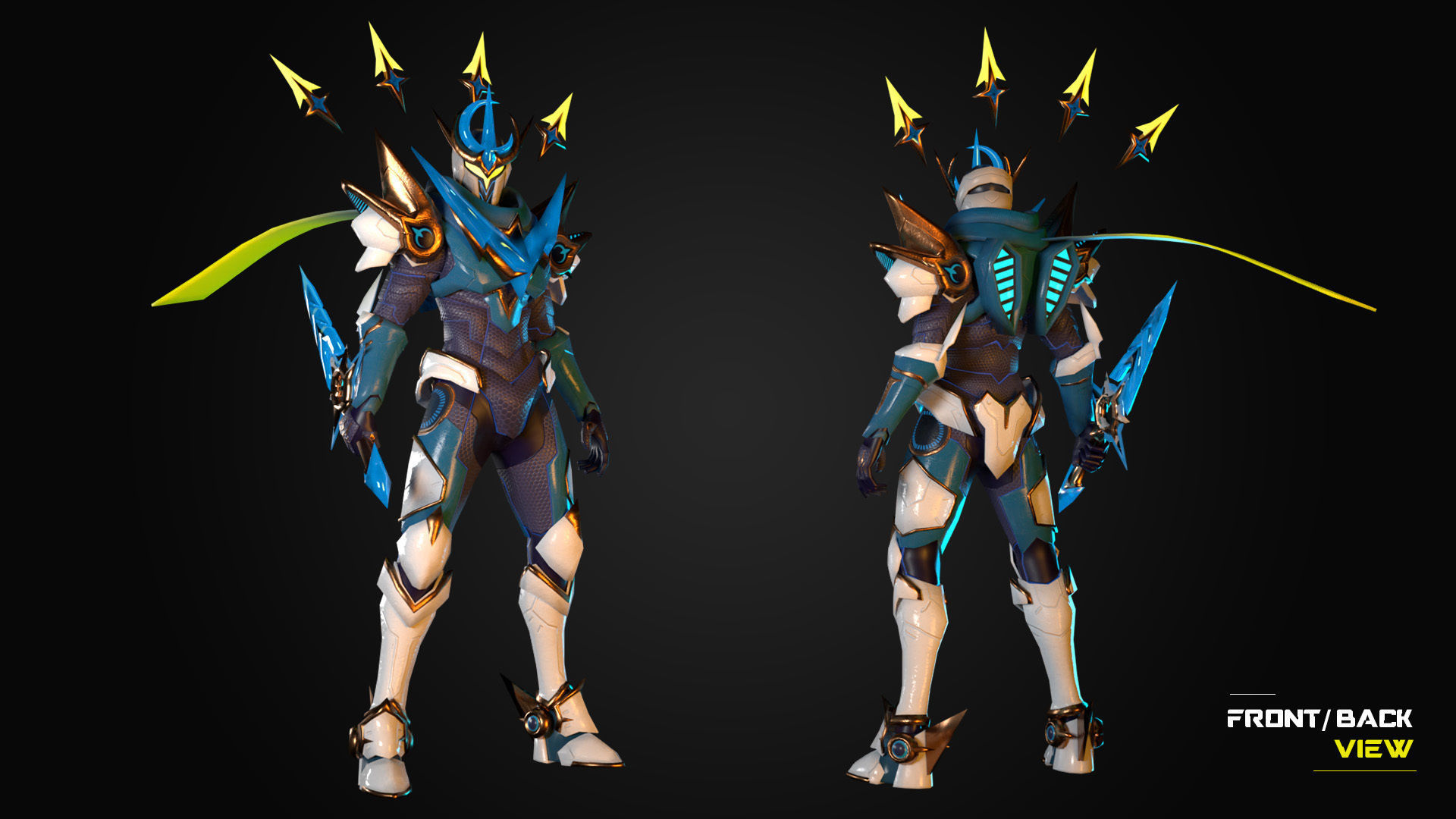 3D model Gusion Cosmic Gleam Mobile Legends Bang Bang Low Poly Model VR ...