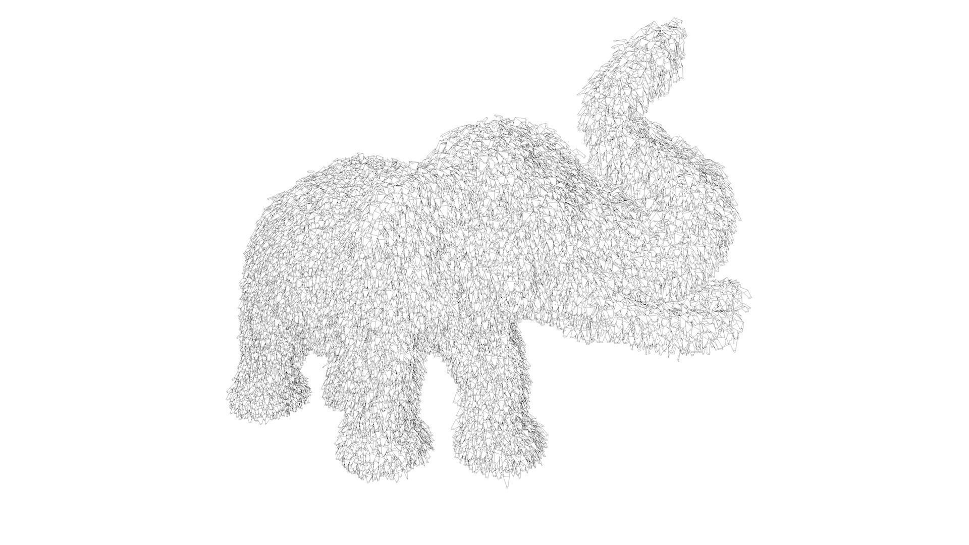 Elephant Topiary Garden Sculptures 3D model | CGTrader