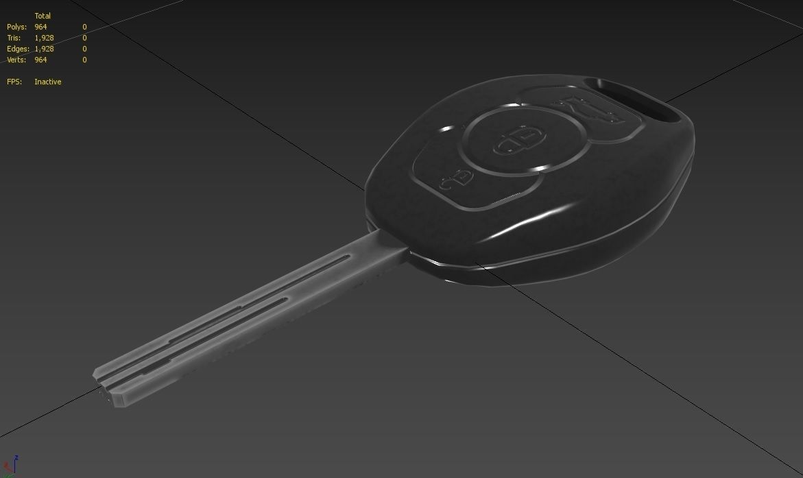 3D model Car Key LP 01 VR / AR / low-poly | CGTrader