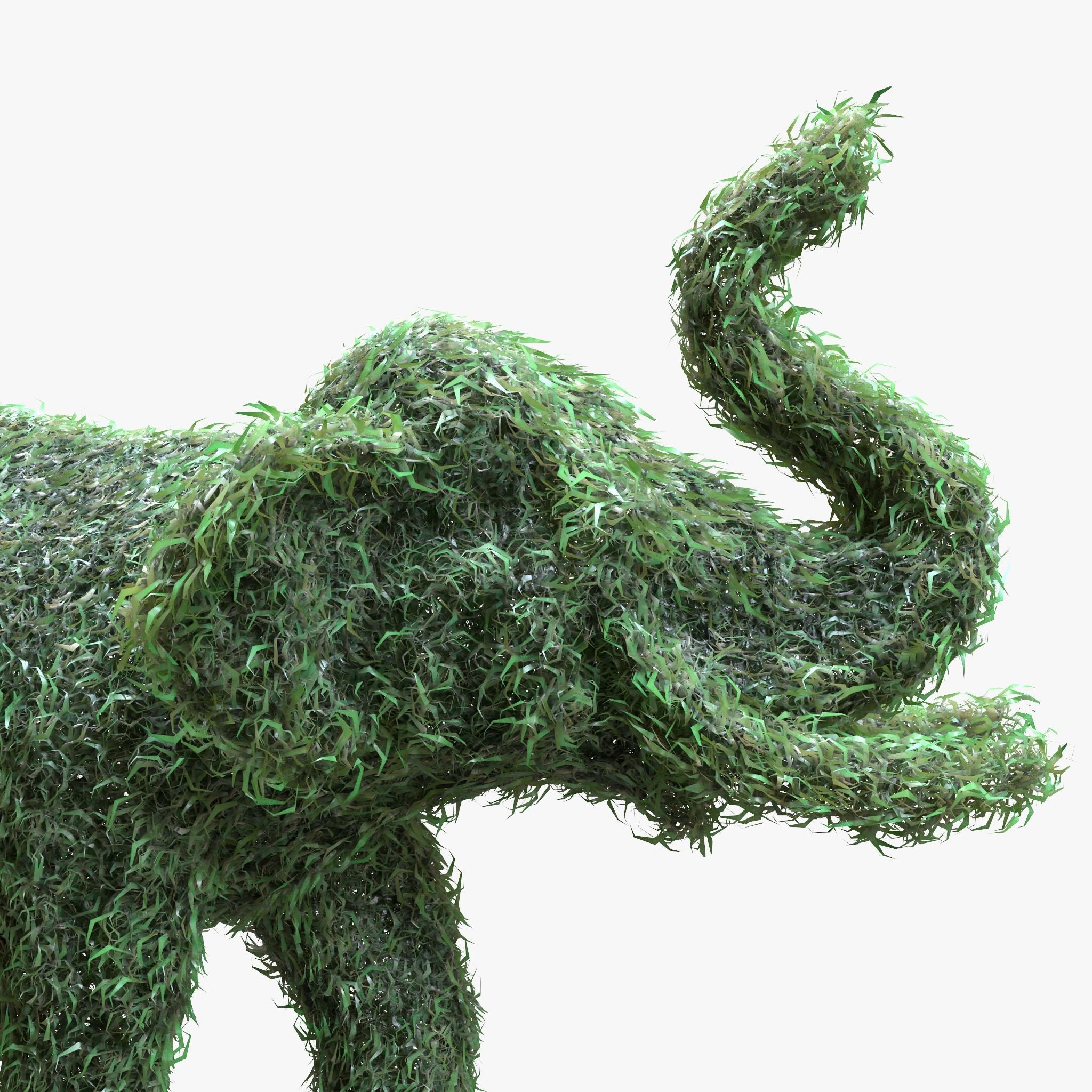 Elephant Topiary Garden Sculptures 3D model | CGTrader