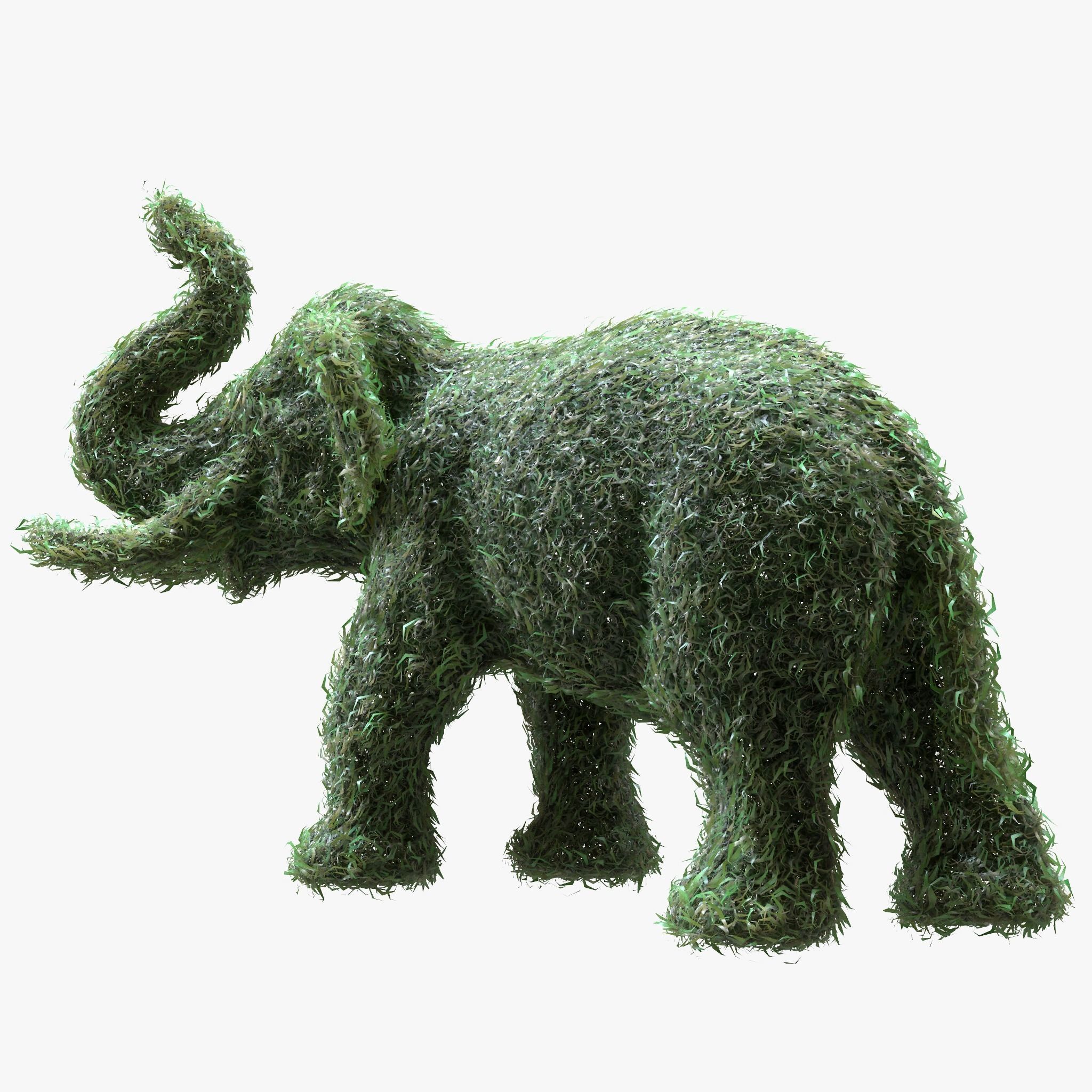 Elephant Topiary Garden Sculptures 3D model | CGTrader