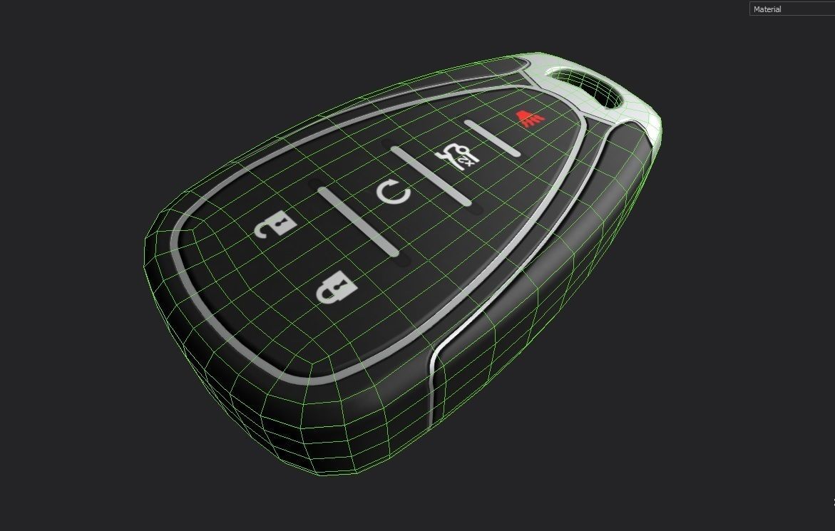 3D model Car Key LP 02 VR / AR / low-poly | CGTrader