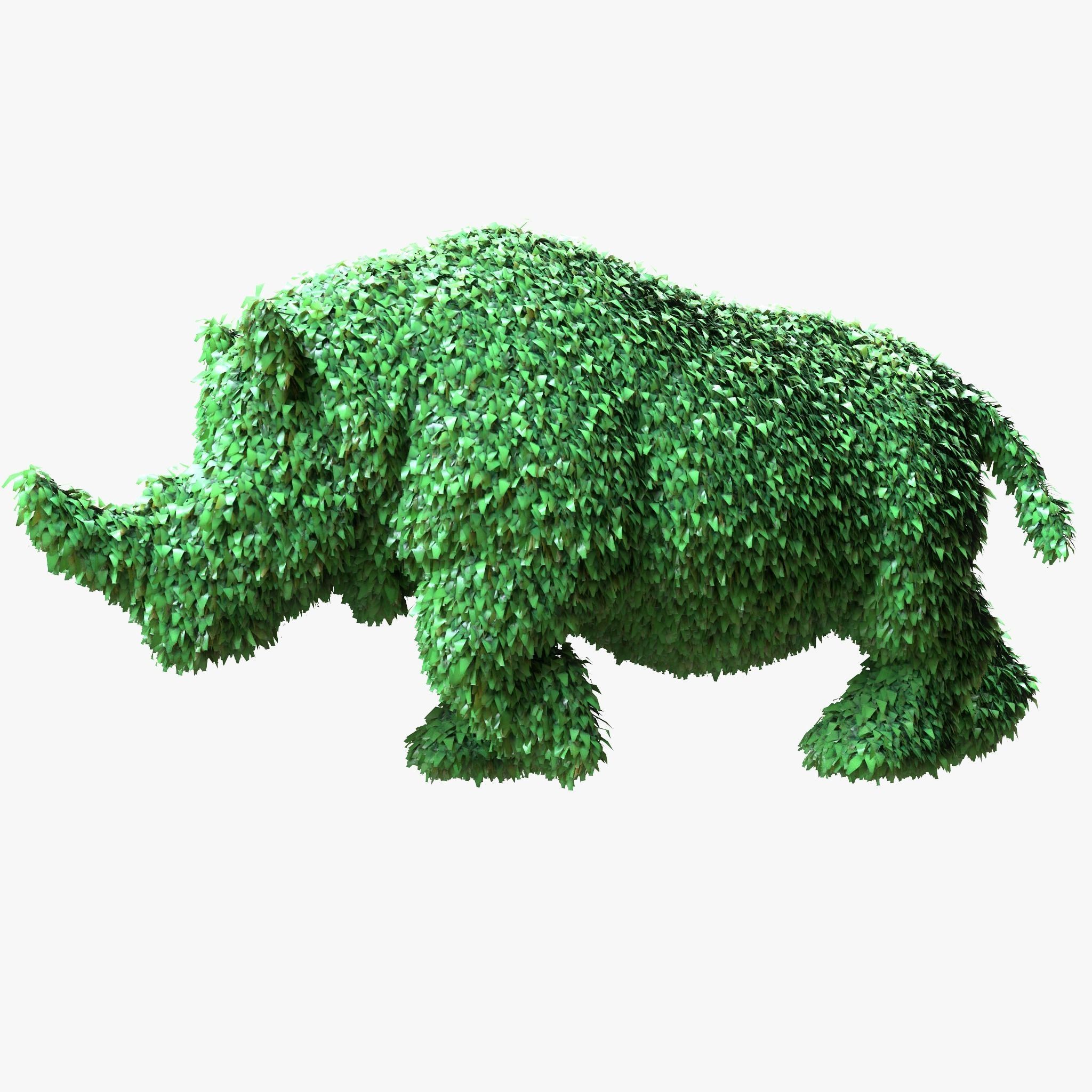 Rhino Topiary Garden Sculptures 3D model | CGTrader