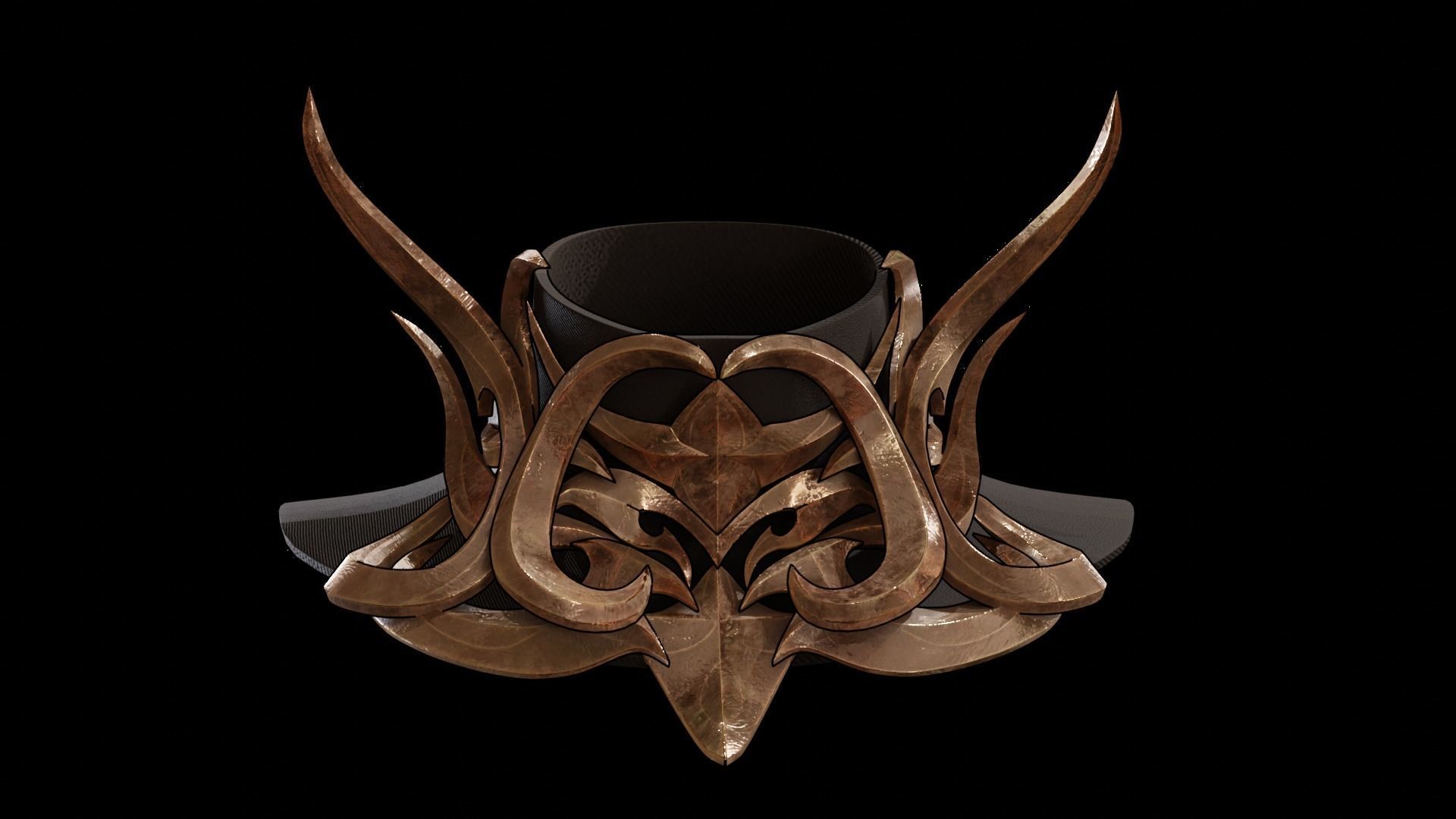 Neck Armor freestyle for film female 3D model | CGTrader