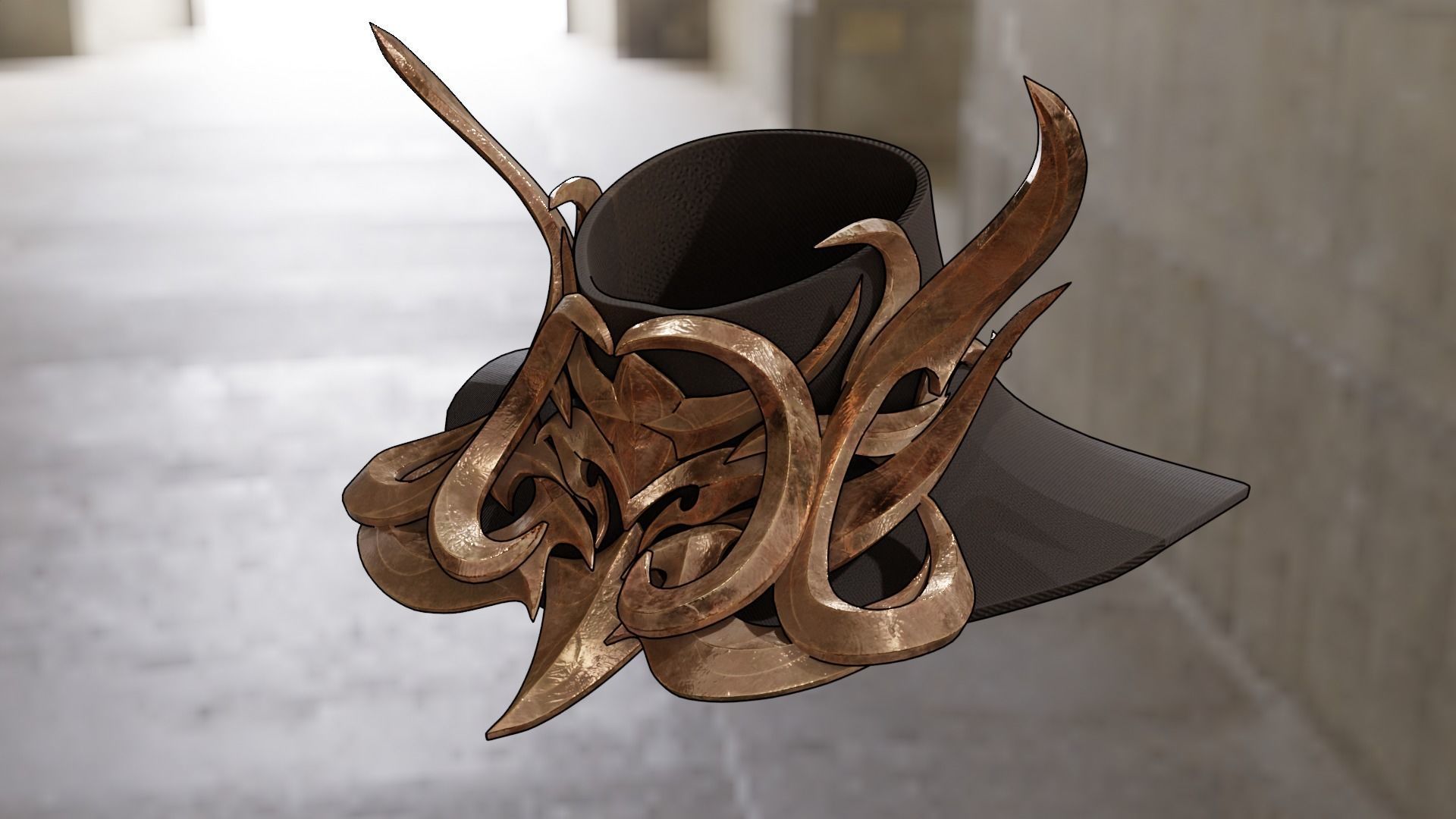 Neck Armor freestyle for film female 3D model | CGTrader