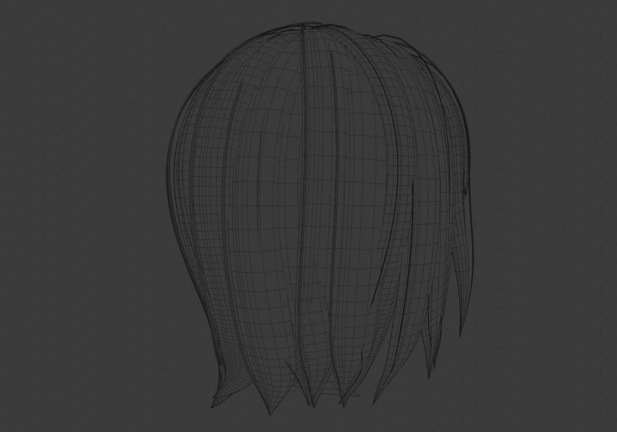 basic cartoon hairstyle 3D model | CGTrader