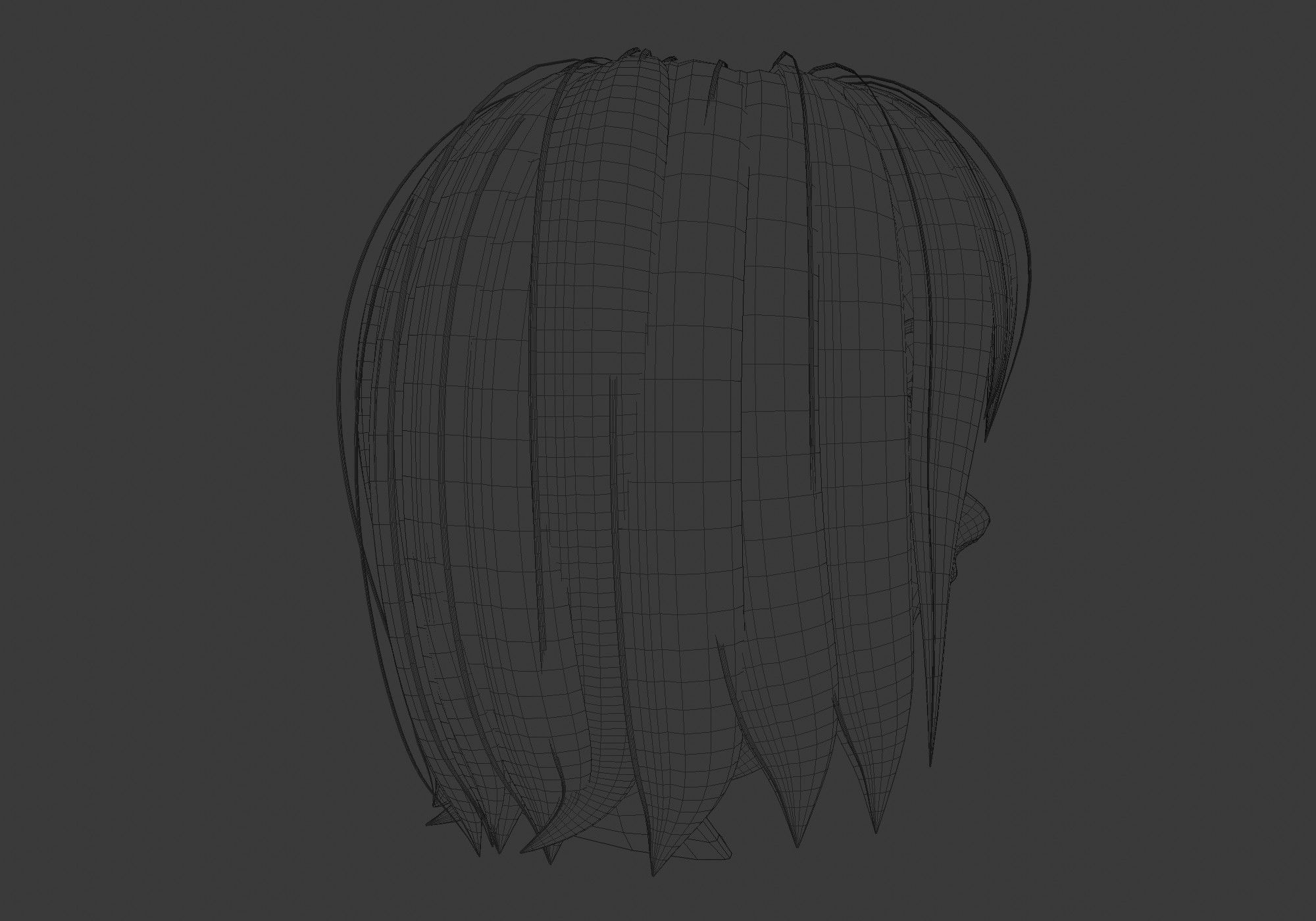 basic cartoon hairstyle 3D model | CGTrader