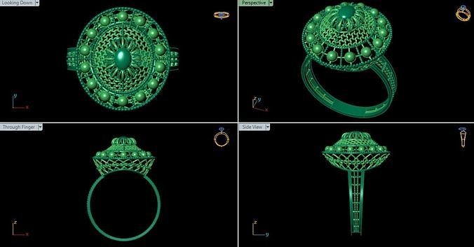 PACK OF 28 TURKISH RINGS 3D model 3D printable | CGTrader