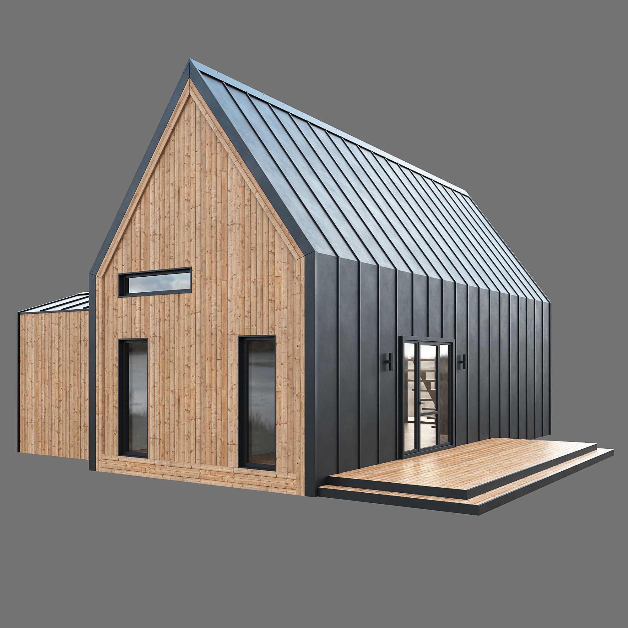 Barn house 04 3D model | CGTrader