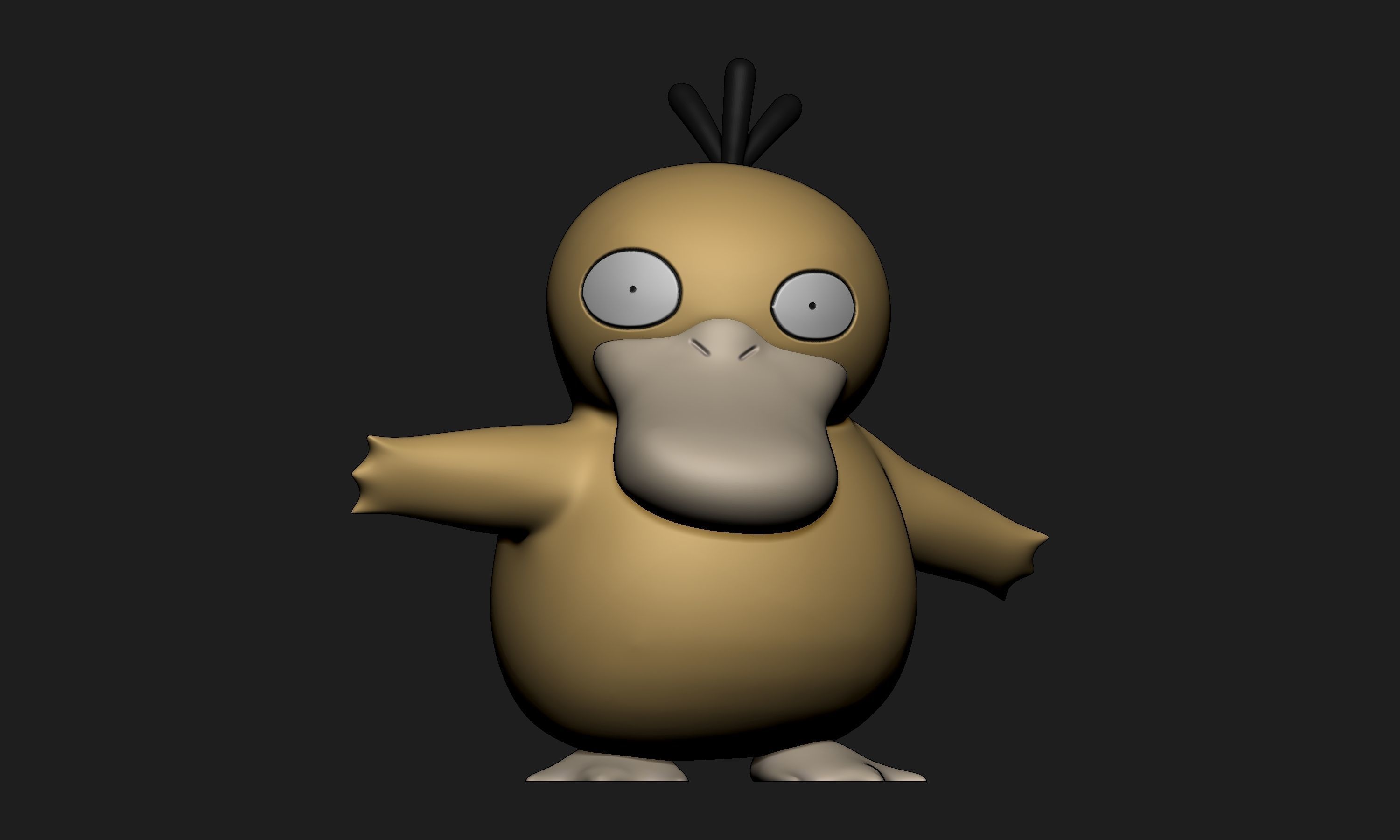 Pokemon - Psyduck with 2 different poses 3D model 3D printable | CGTrader