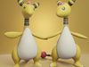 Pokemon - Ampharos with 2 different poses 3D model 3D printable | CGTrader